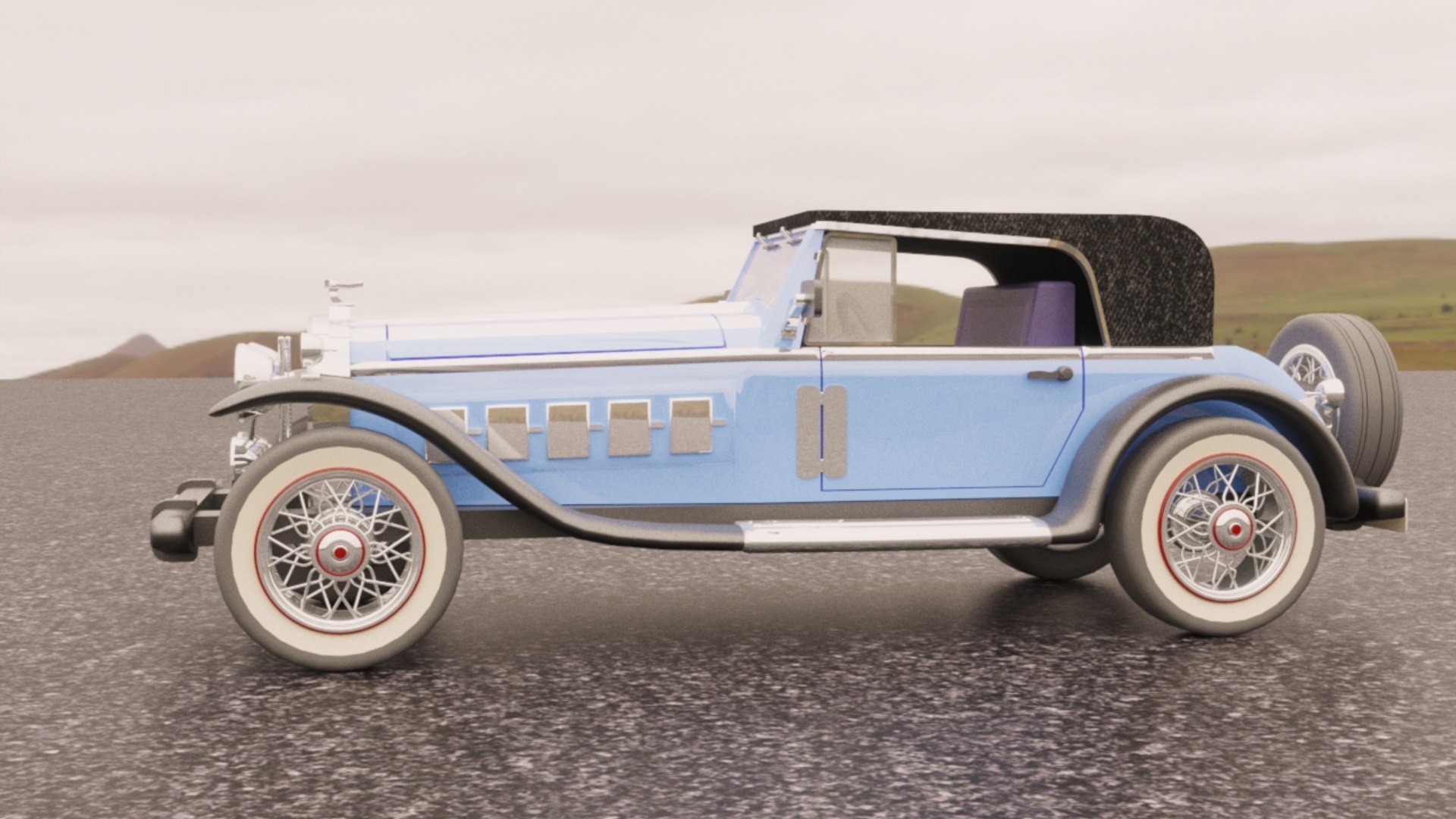 3D Retro Car Model - TurboSquid 1473800