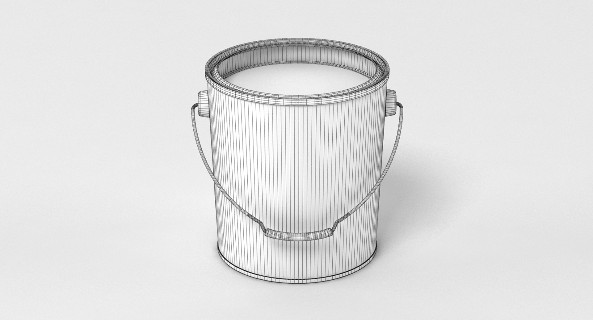 3d paint bucket model