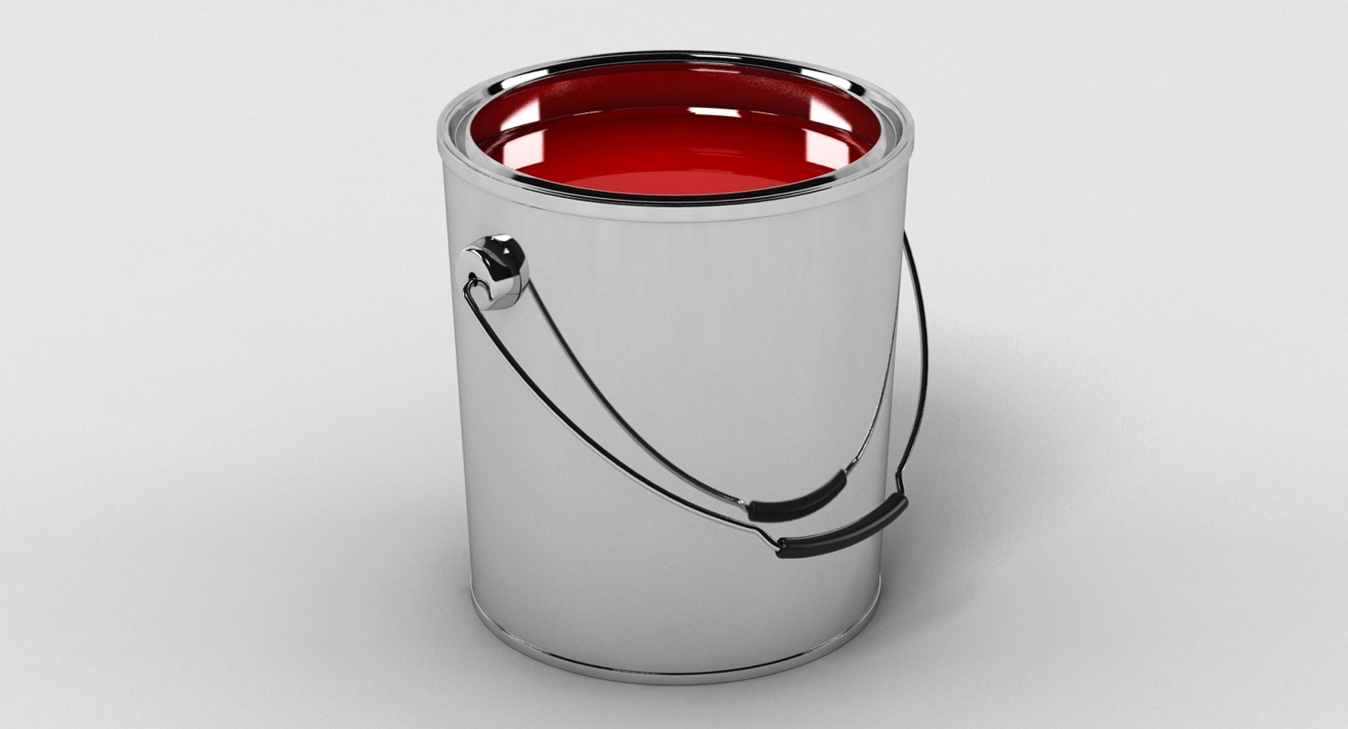 3d paint bucket model