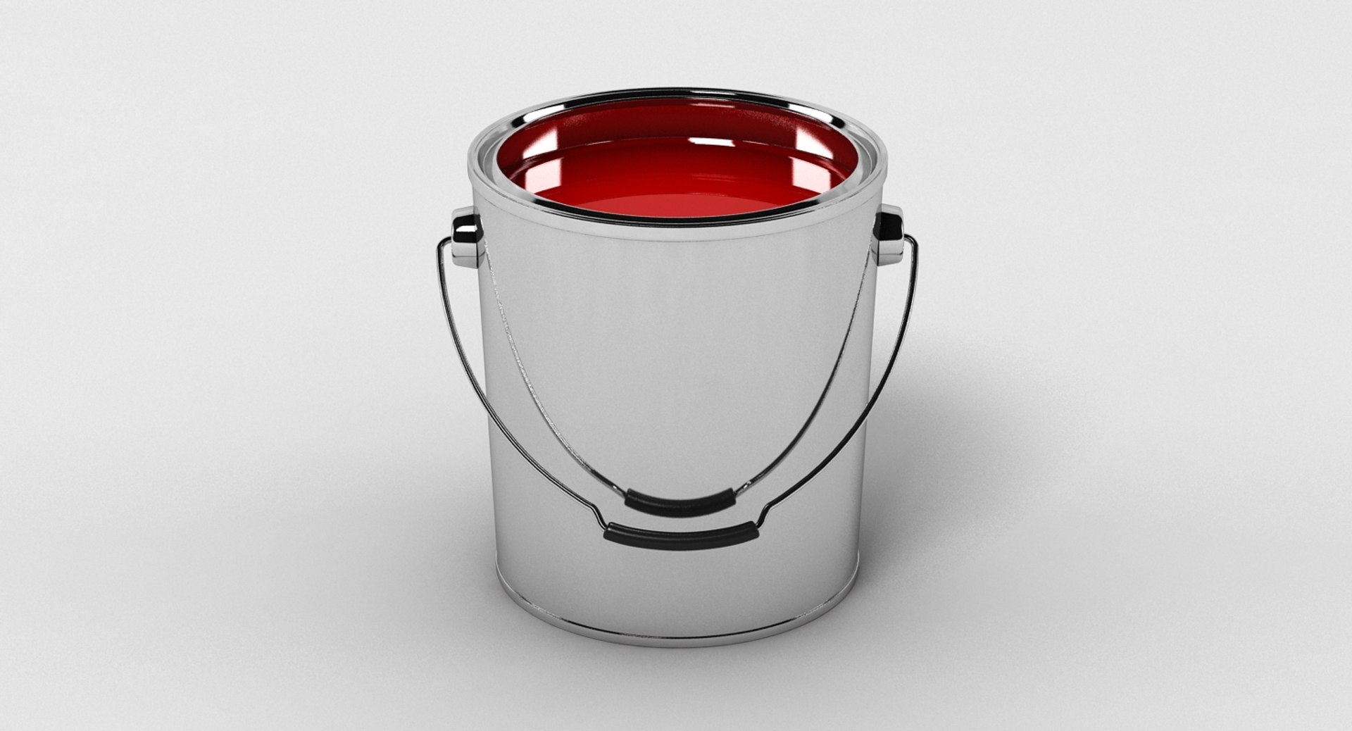 3d paint bucket model