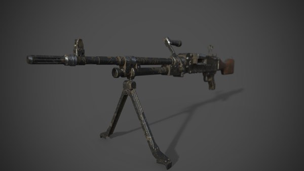 modelo 3d HMG - Ametralladora GPMG - TurboSquid 1190216