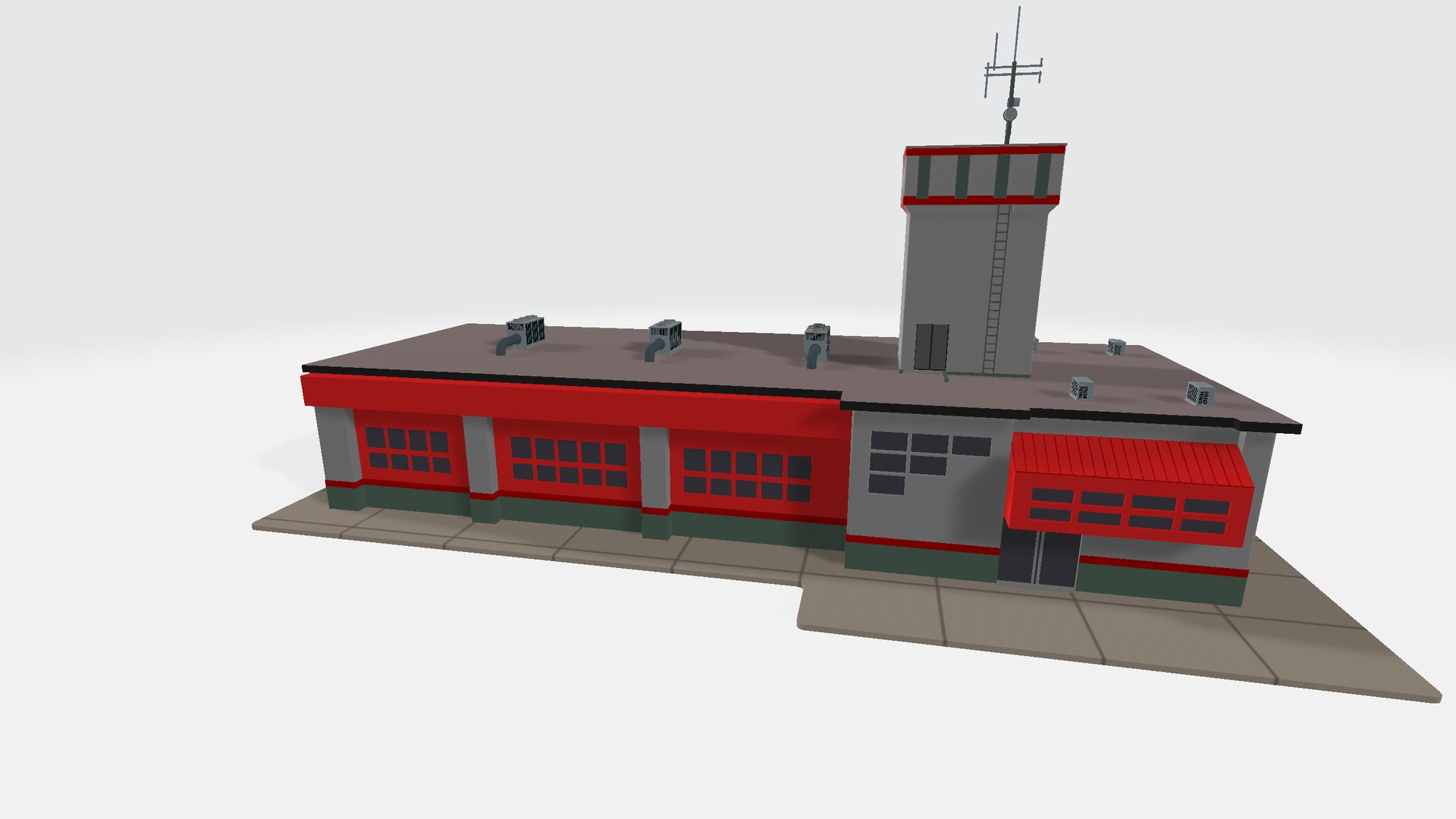3D Fire Station - TurboSquid 2496927