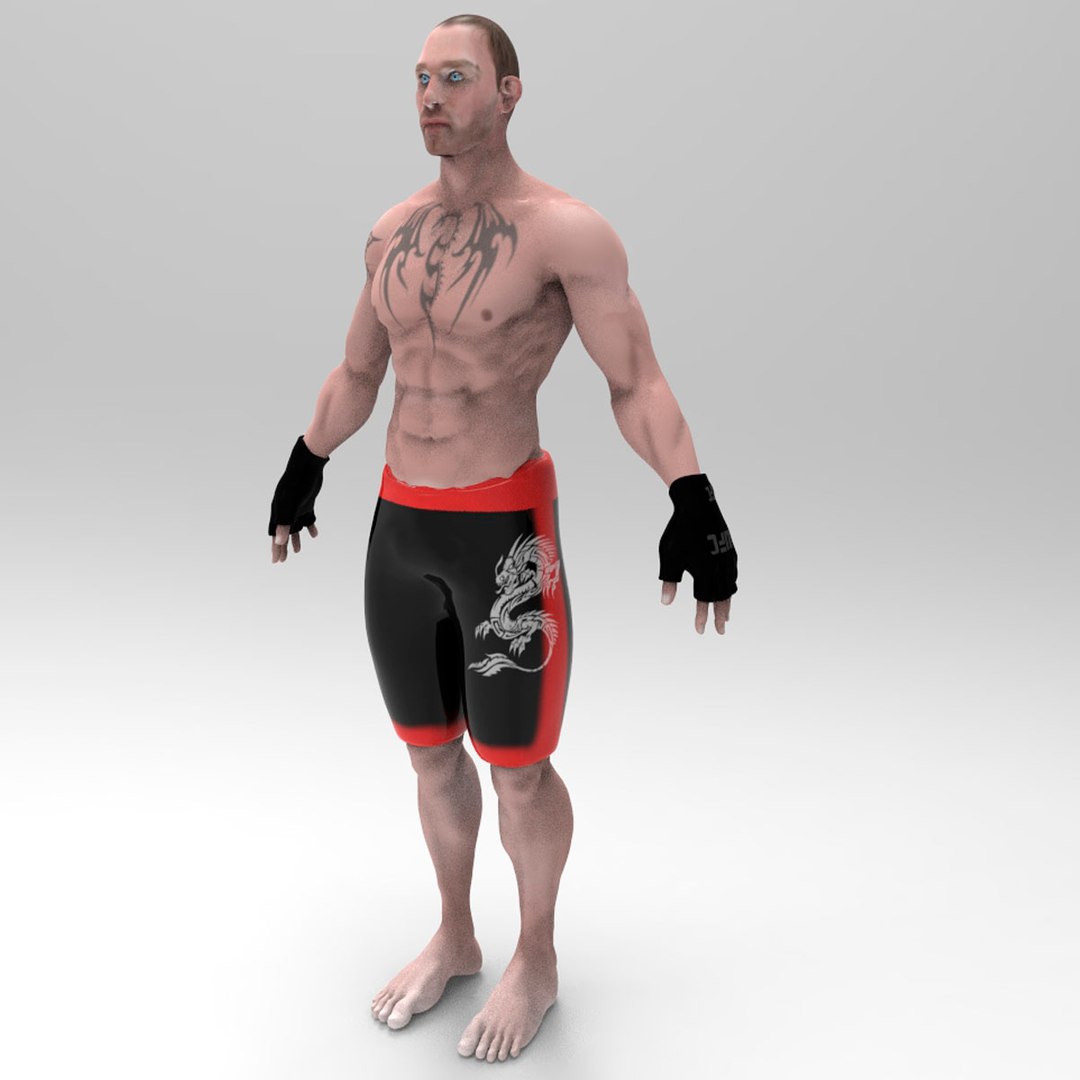 3D Ufc Fighting - TurboSquid 1241717