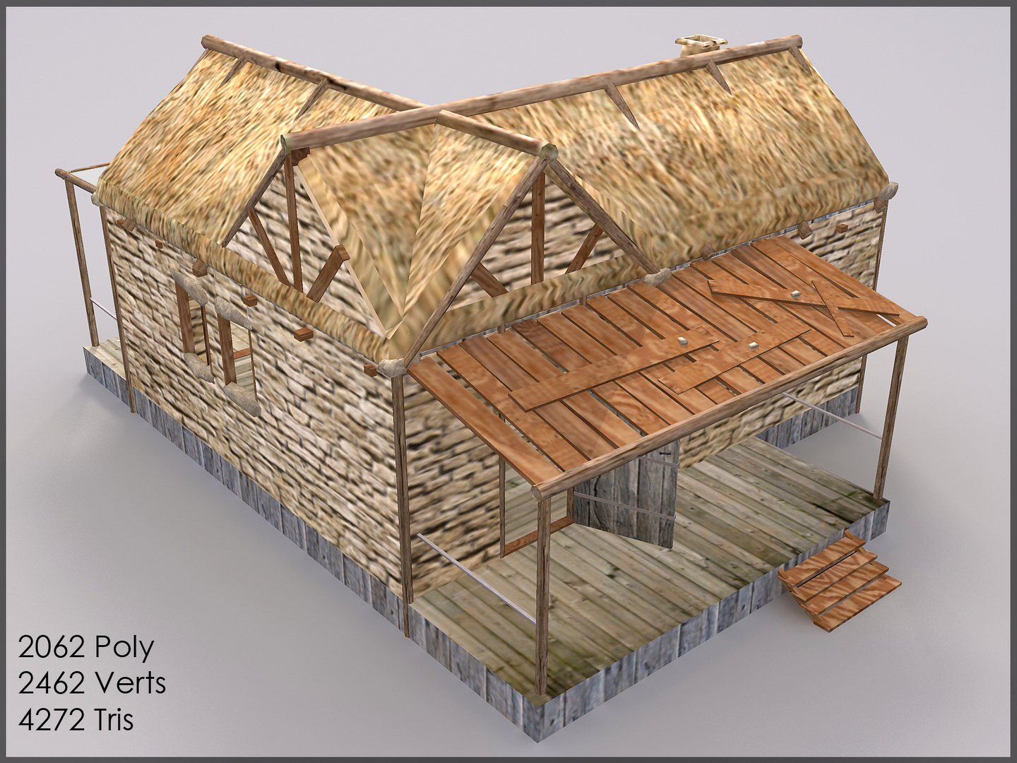 cottage interiors 3d model