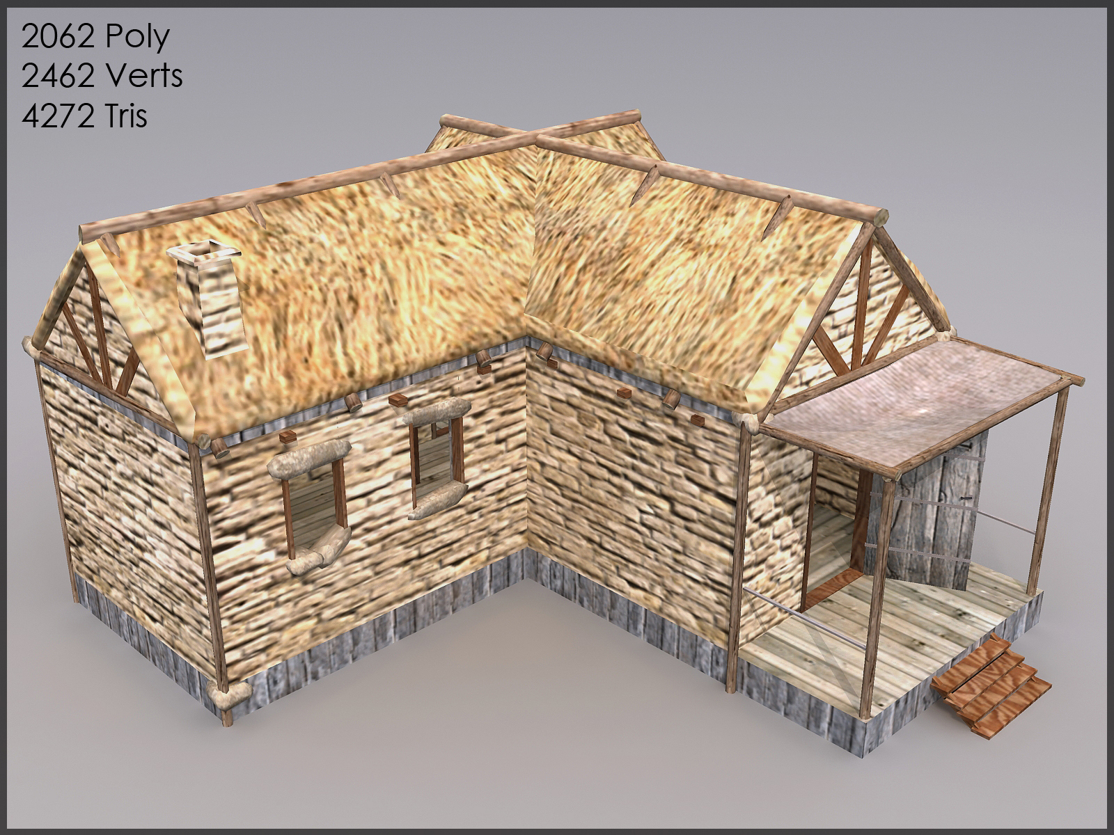 cottage interiors 3d model