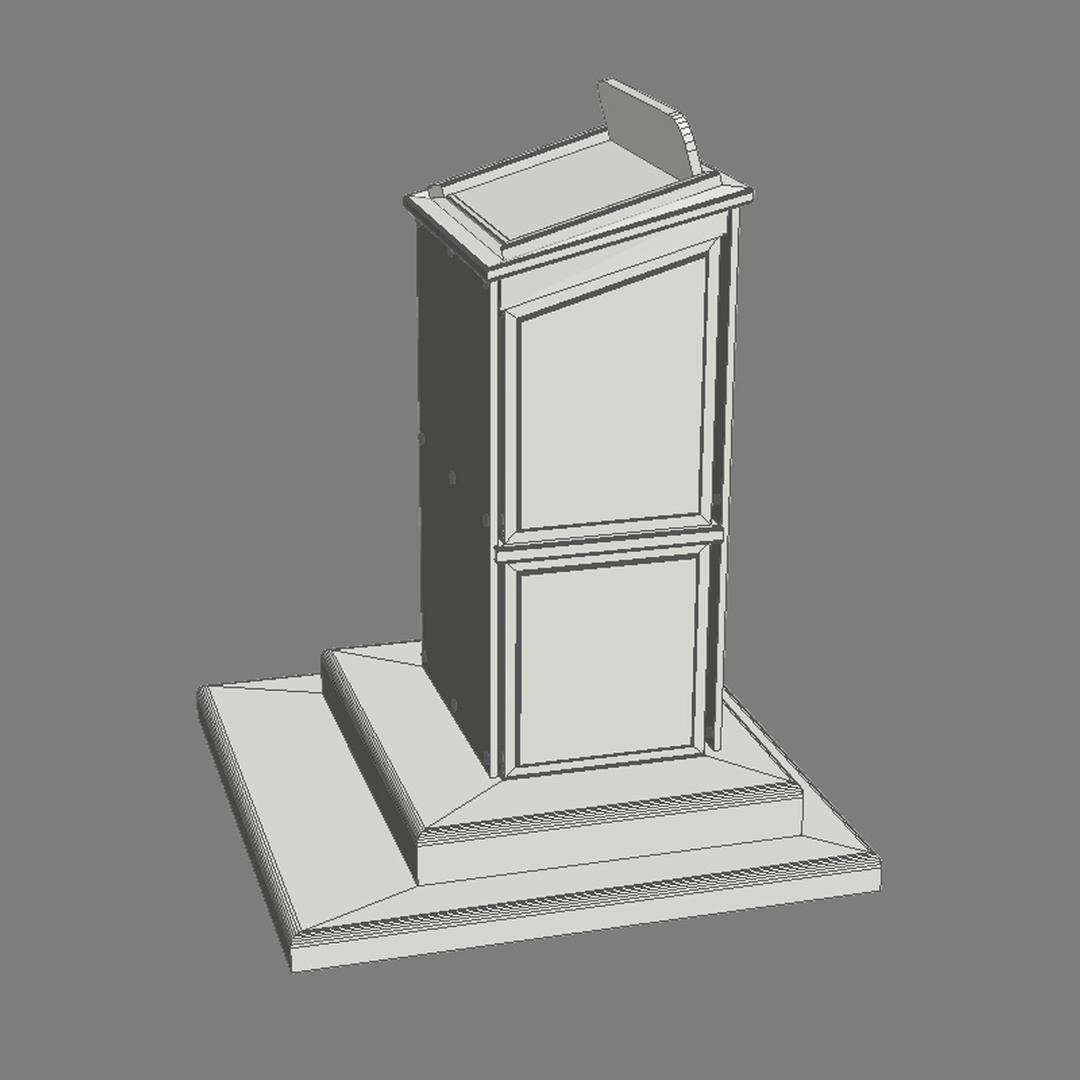 3d model podium