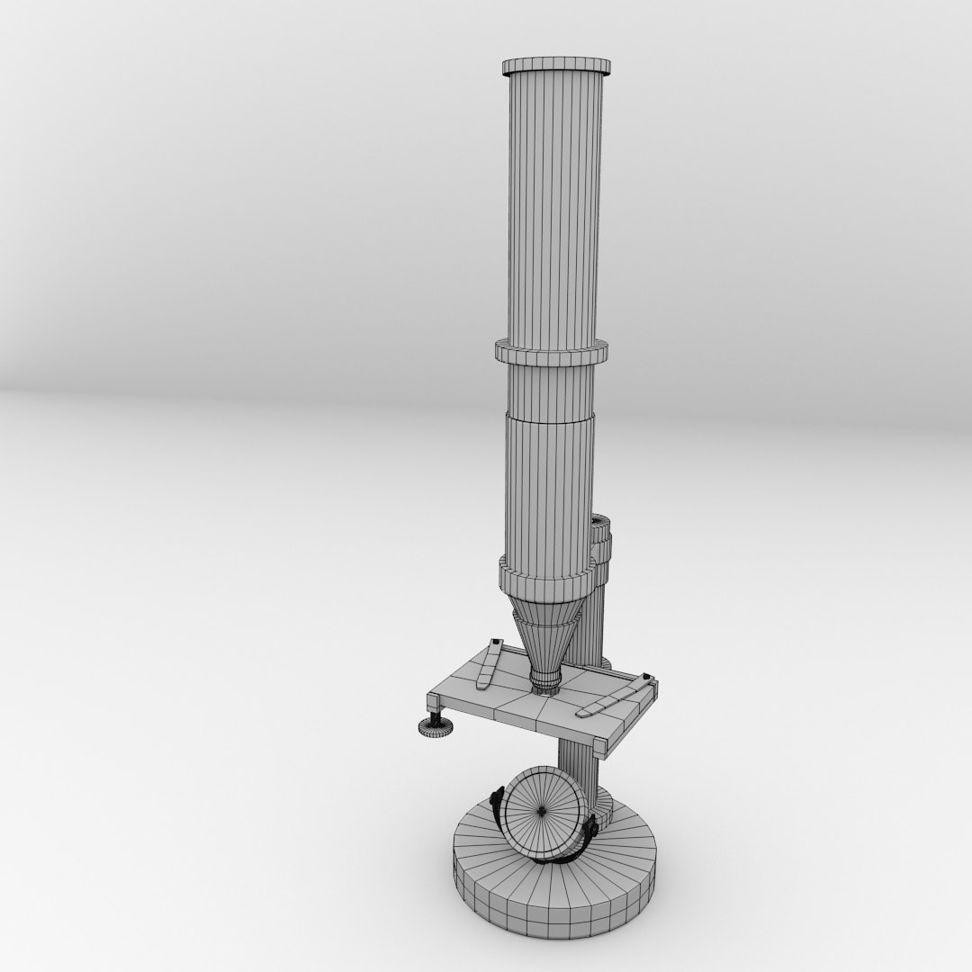 Antique Microscope 3d Model