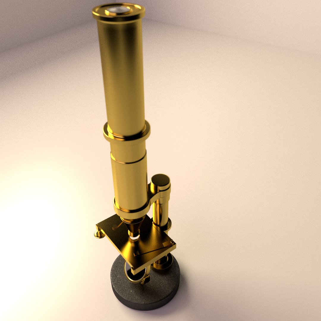 Antique Microscope 3d Model