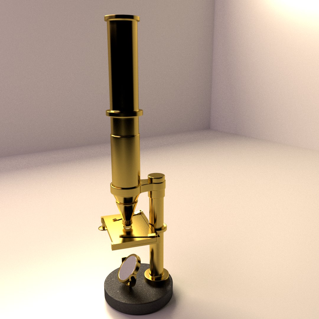 Antique Microscope 3d Model