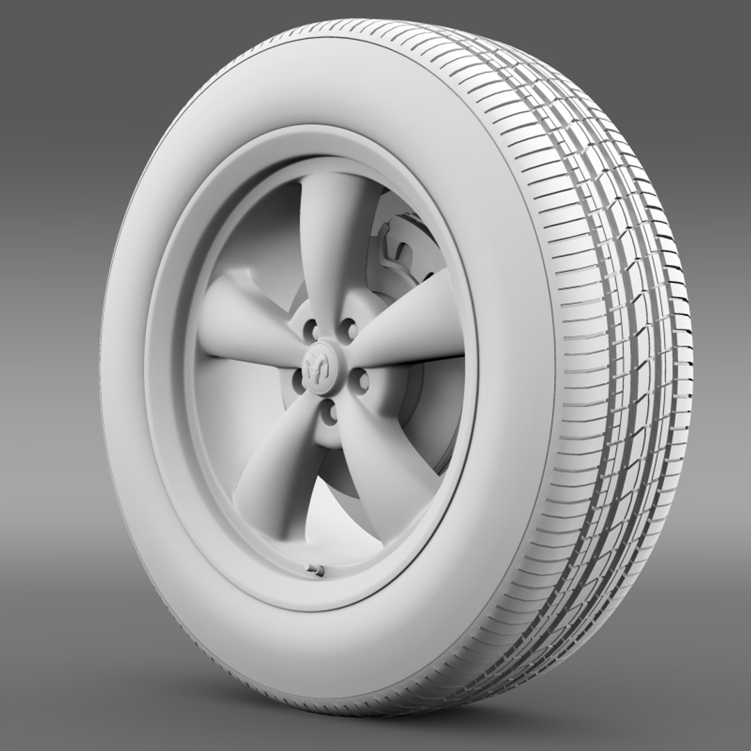 3d Model Mopar Dodge Challenger Wheel