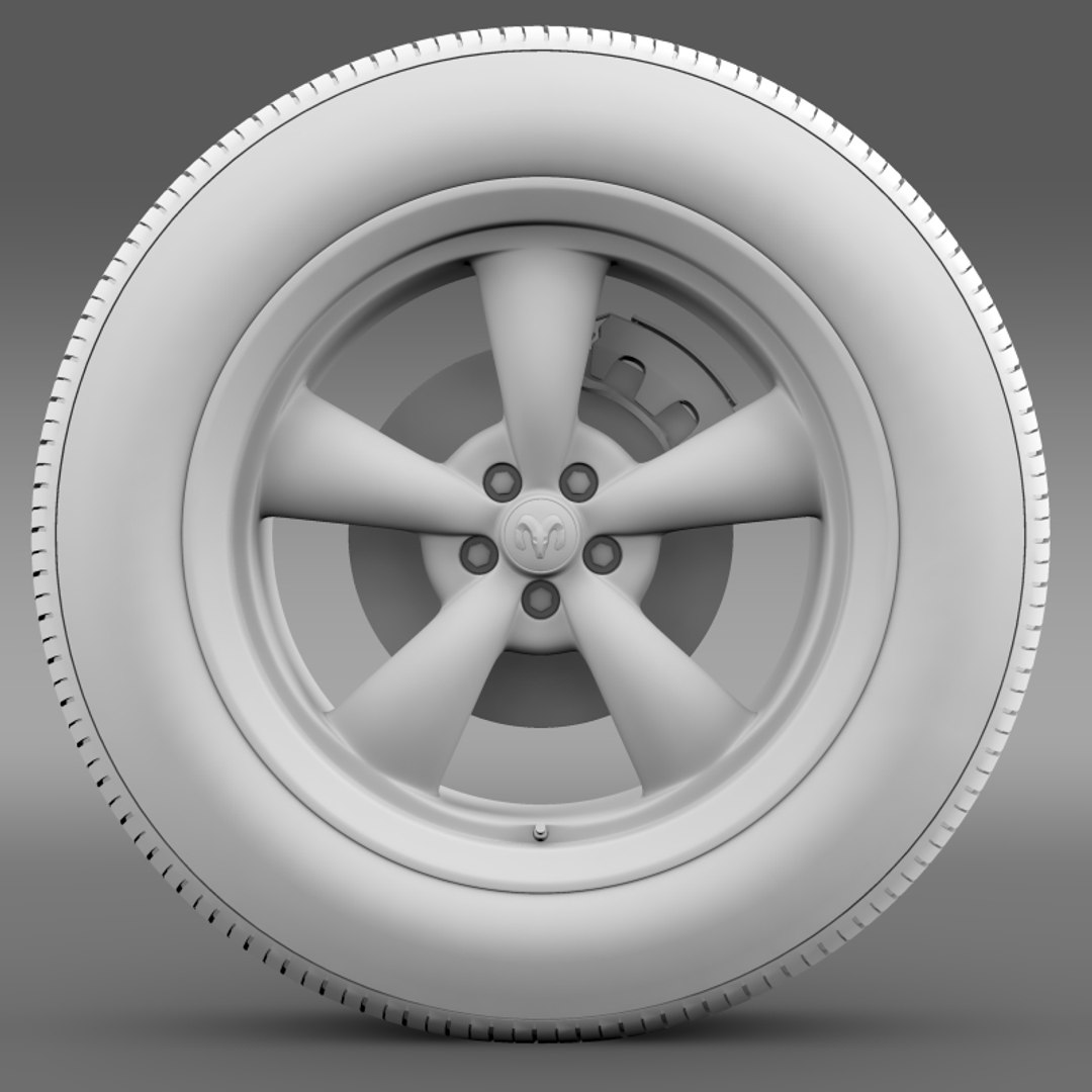 3d Model Mopar Dodge Challenger Wheel