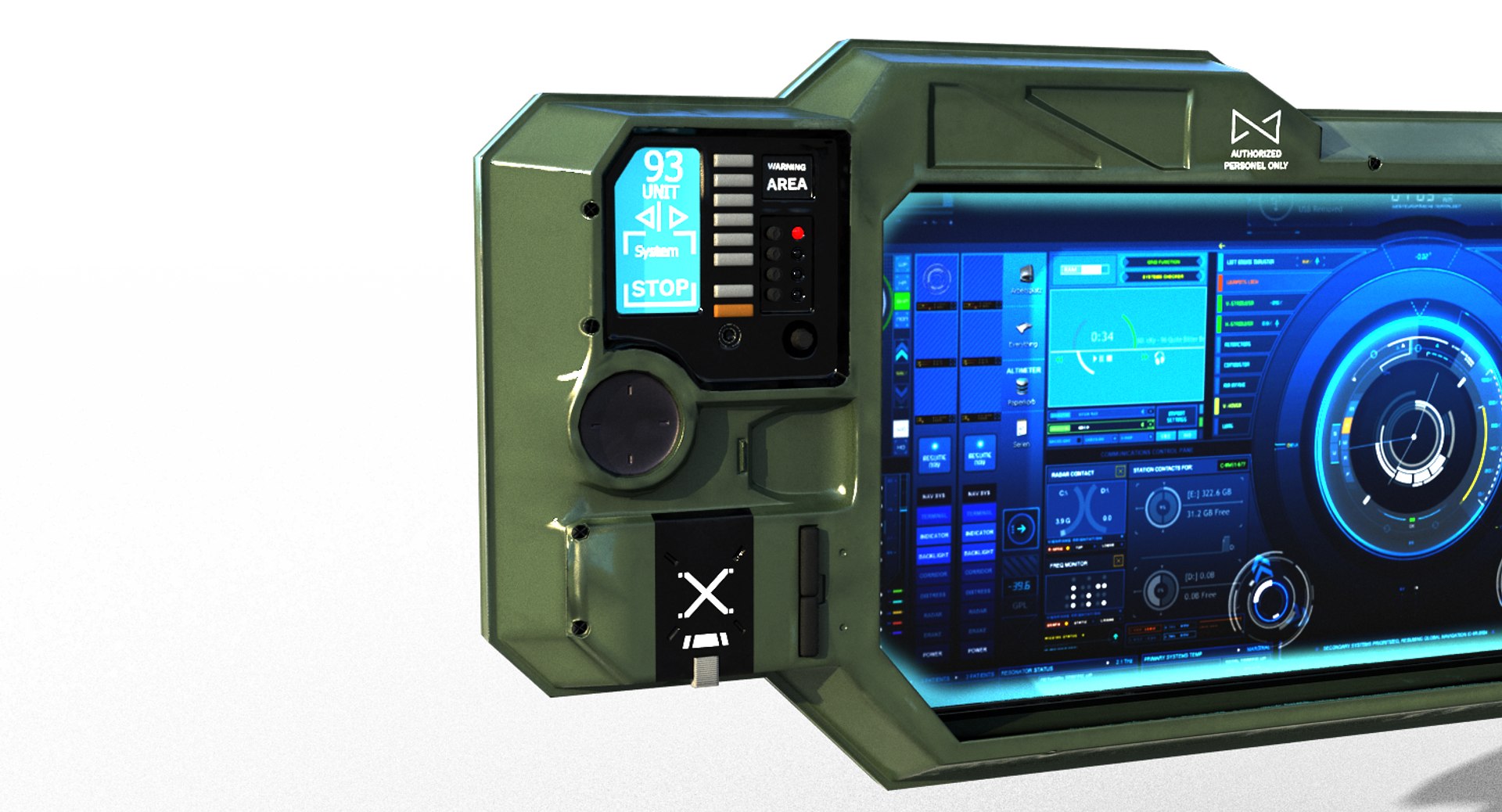 Sci-fi Monitor 3D Model - TurboSquid 1259964