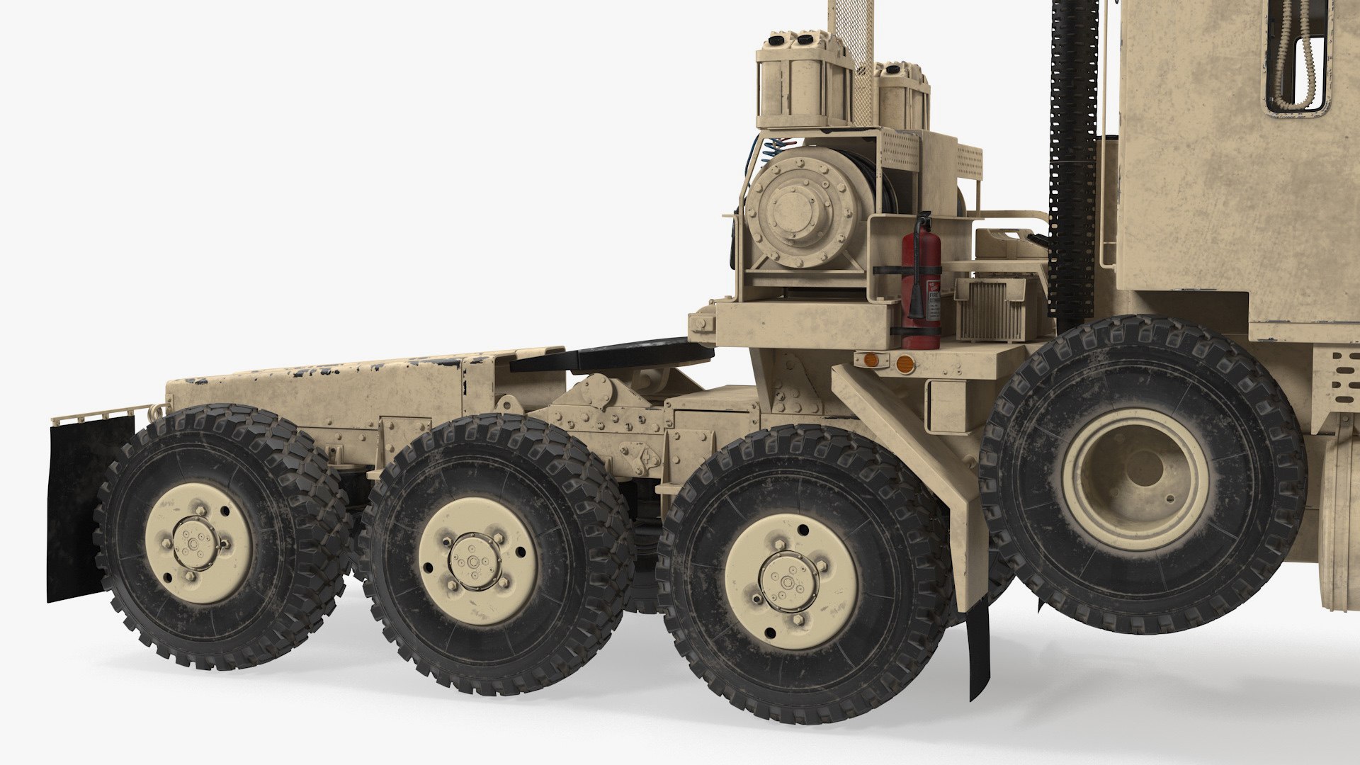Oshkosh m1070 truck tractor 3D model - TurboSquid 1439914