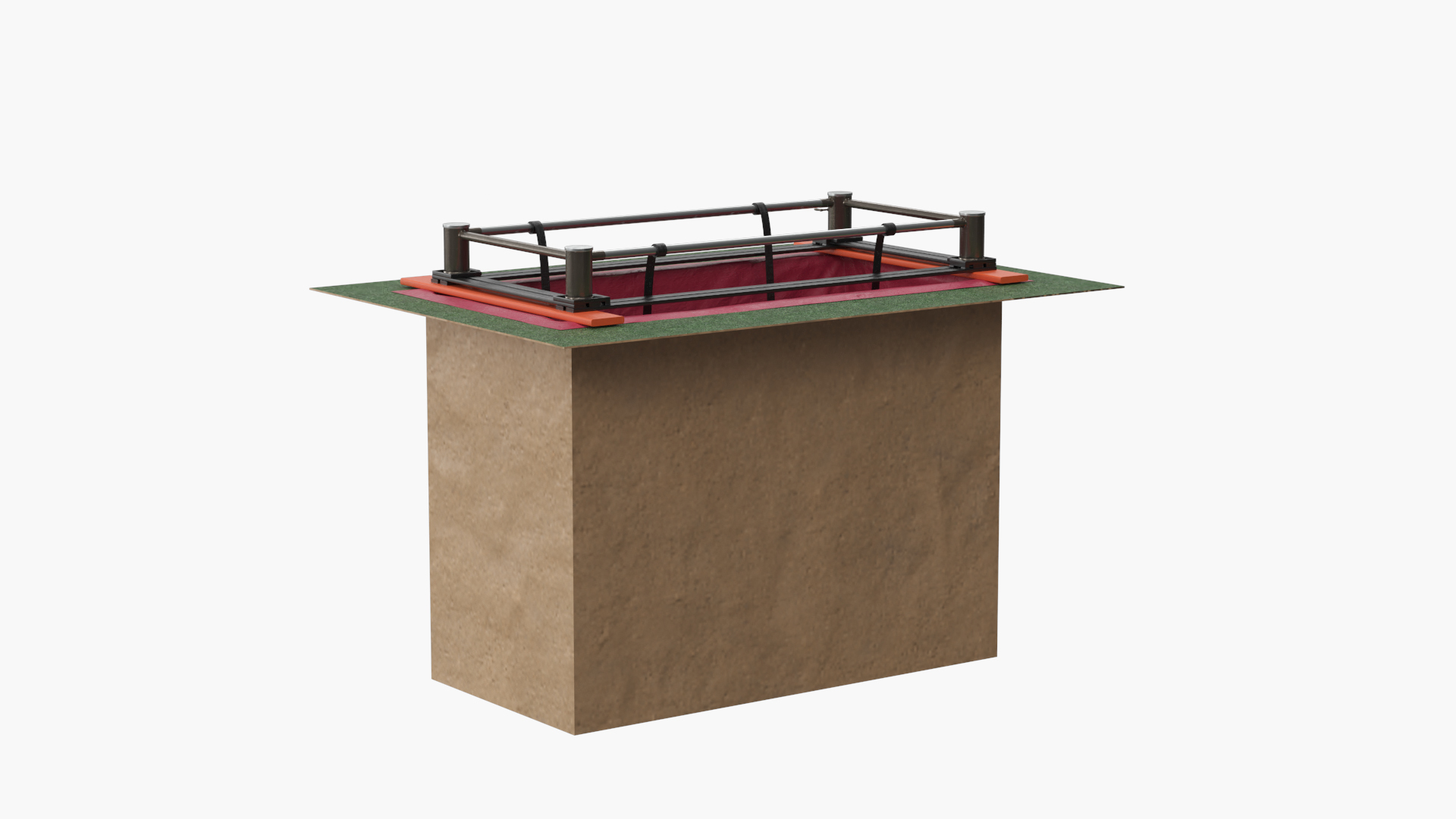 Funeral Casket Lowering System Model - TurboSquid 2446645