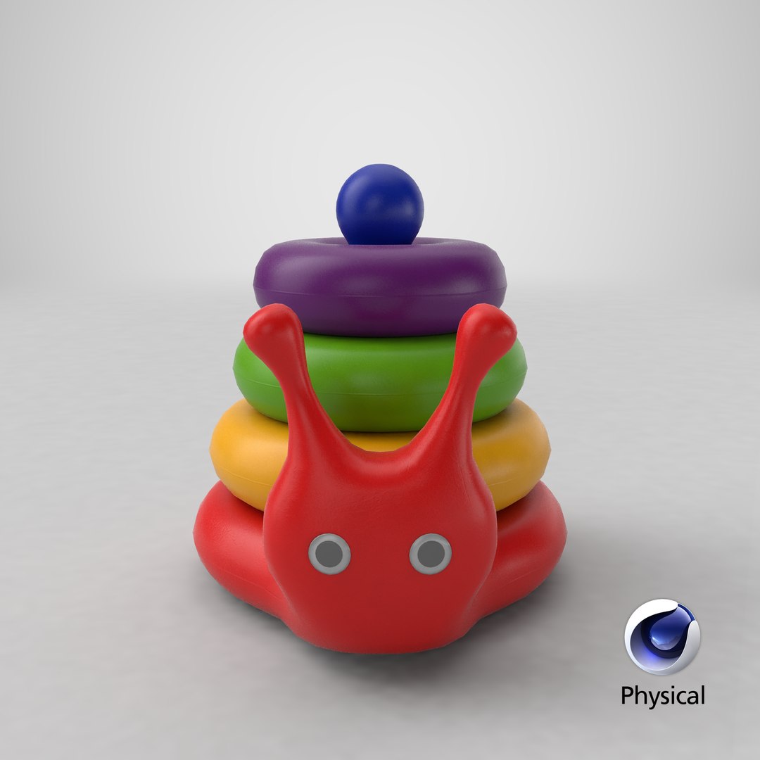Toy Pyramid Snail 3D Model - TurboSquid 1230518