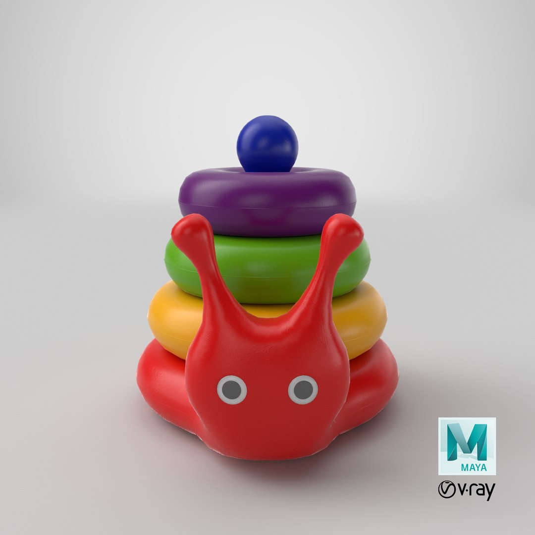 Toy Pyramid Snail 3D Model - TurboSquid 1230518