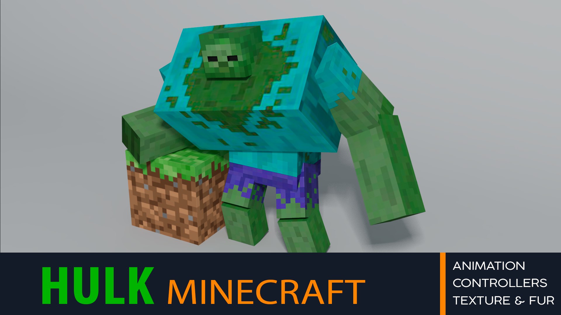 Hulkminecraft 3D - TurboSquid 1592925
