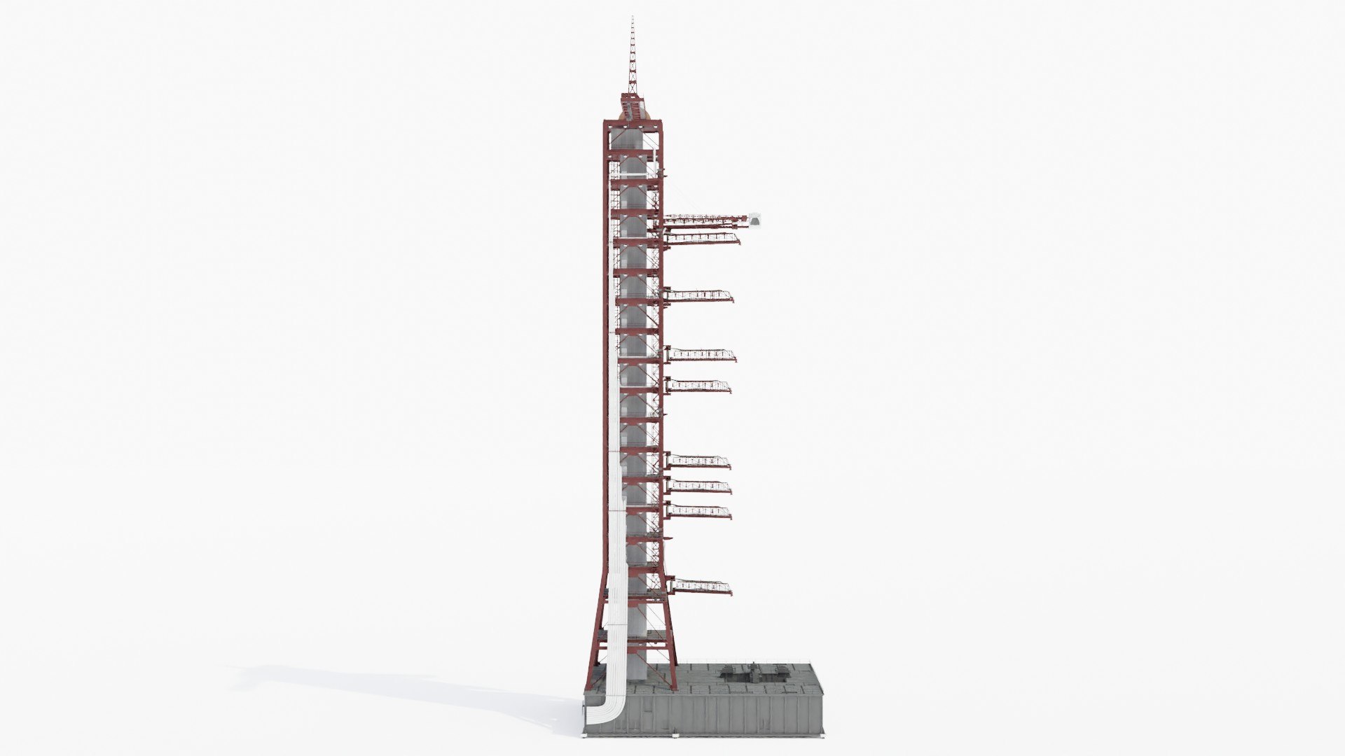 Mobile Launcher Rocket Apollo 3d Model