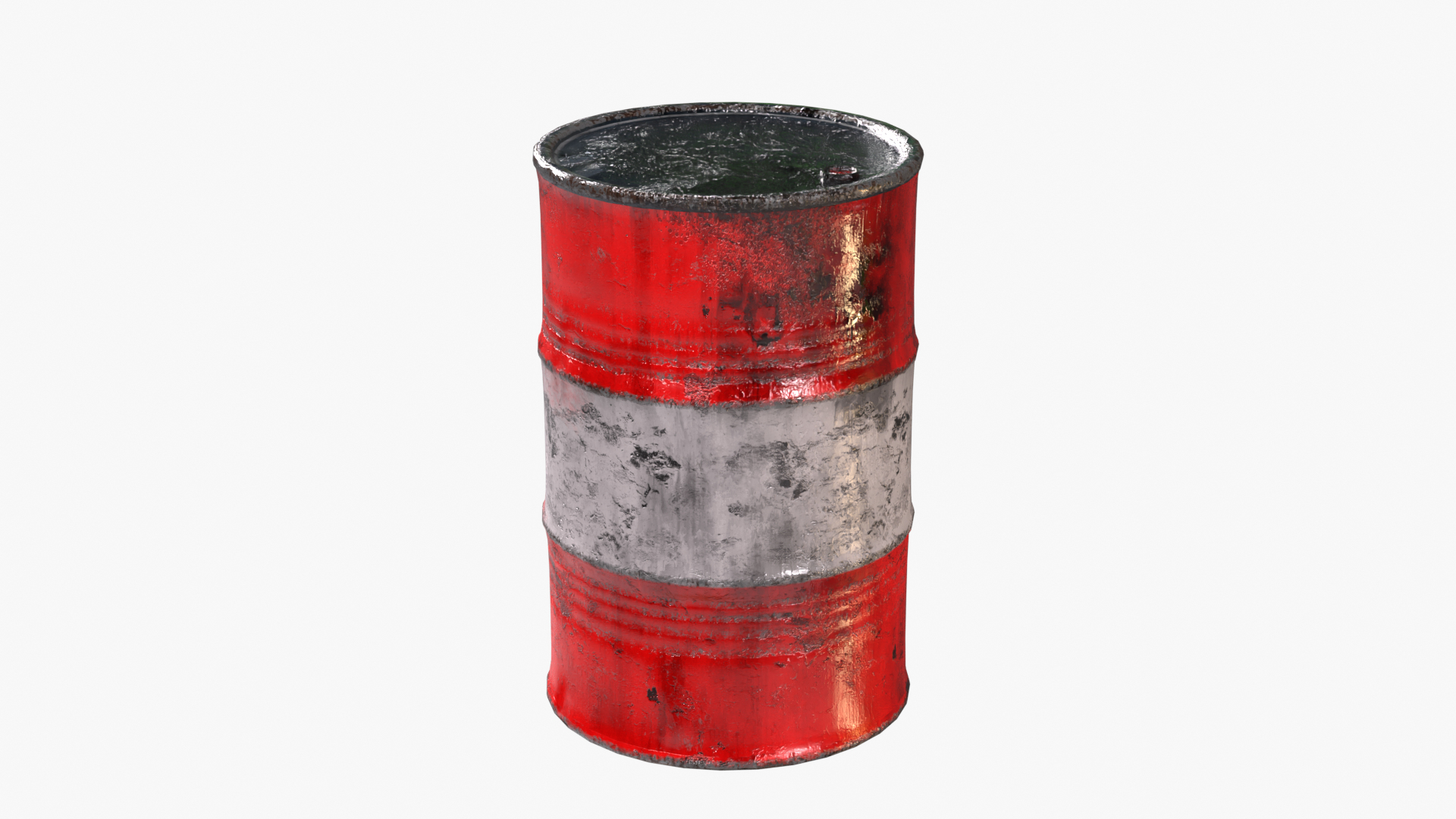 Weathered Red Oil Barrel - PBR 3D Model 3D Model - TurboSquid 2388021
