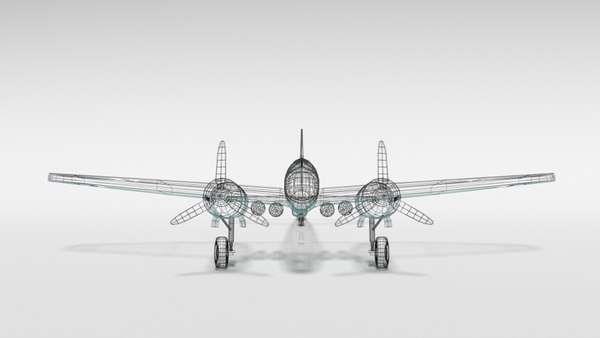 modelo 3d Low Poly Cartoon Junkers Ju 88 Avión de la Segunda Guerra ...
