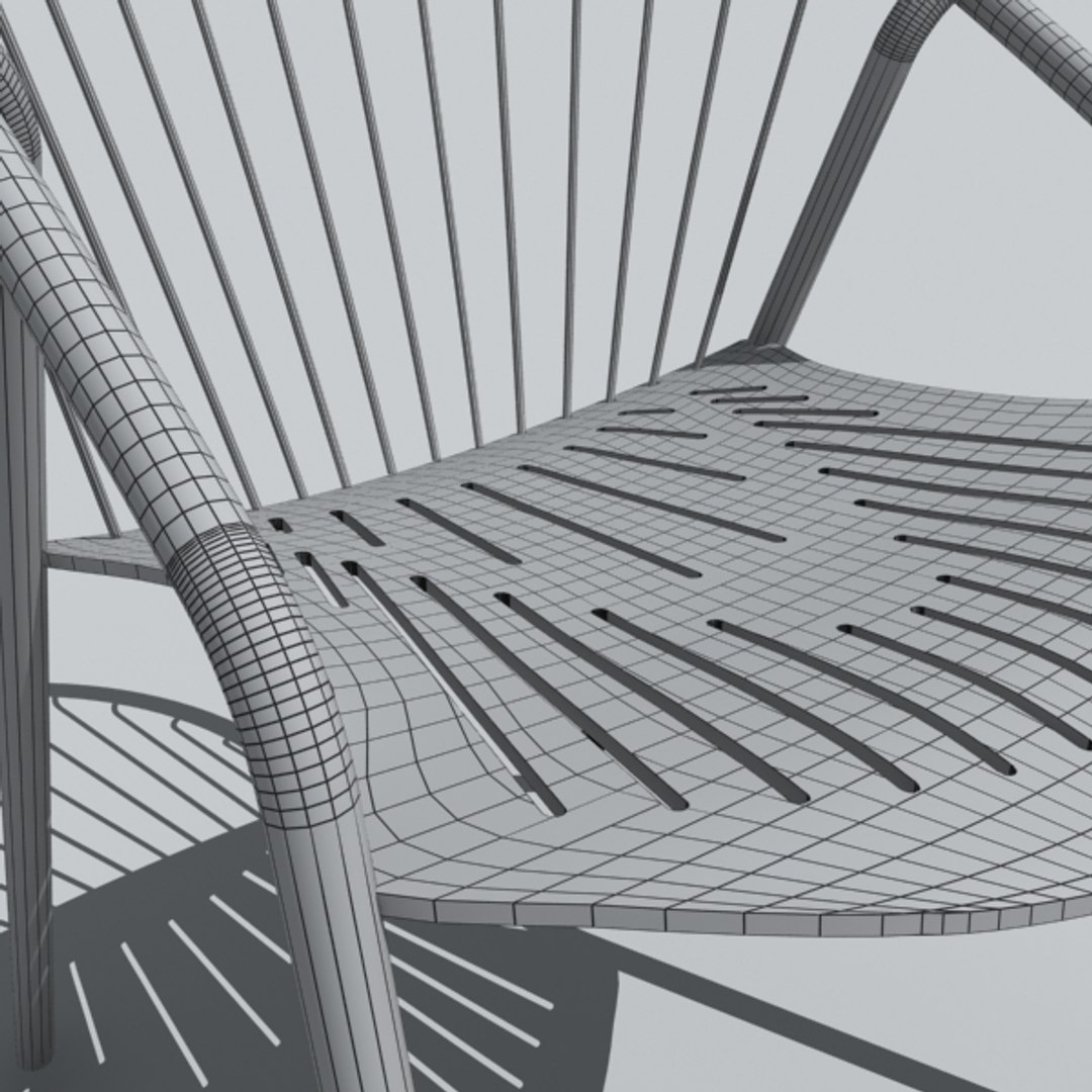 3d model cafe chair