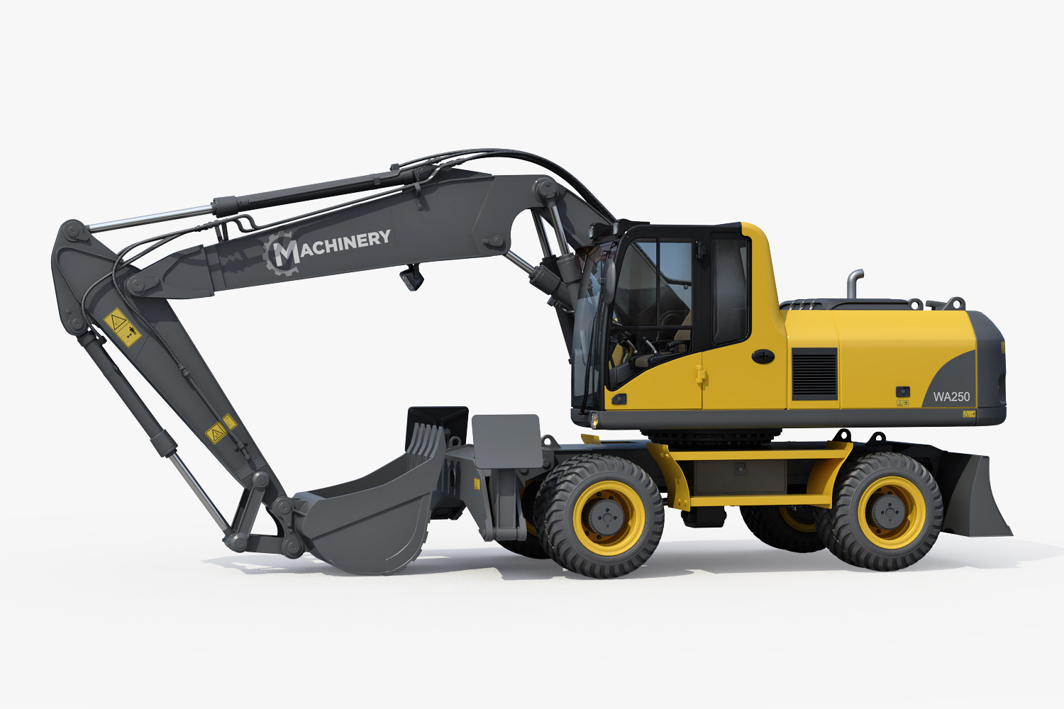 wheel excavator 3d model