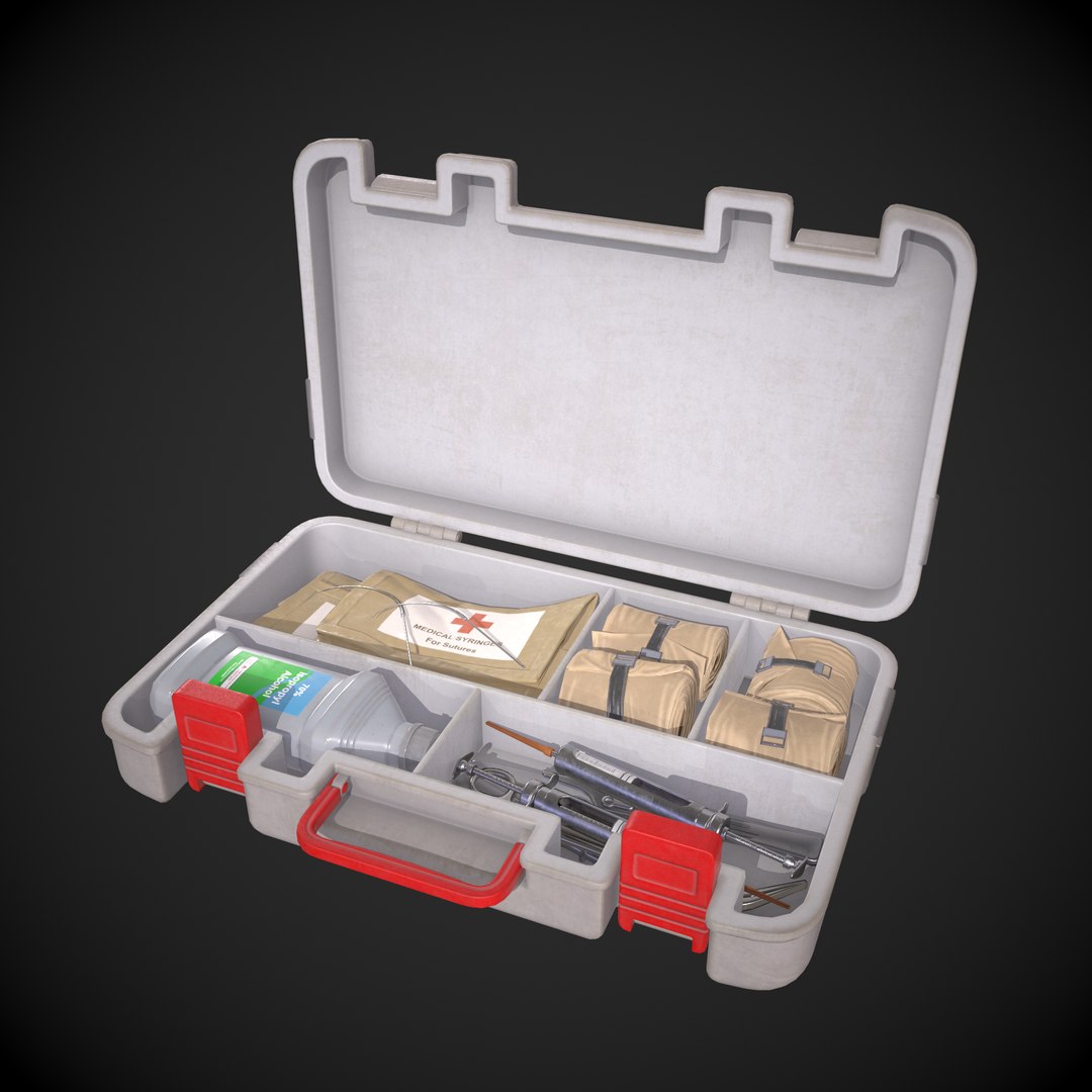 3D Medical First Aid Kit - TurboSquid 2101412
