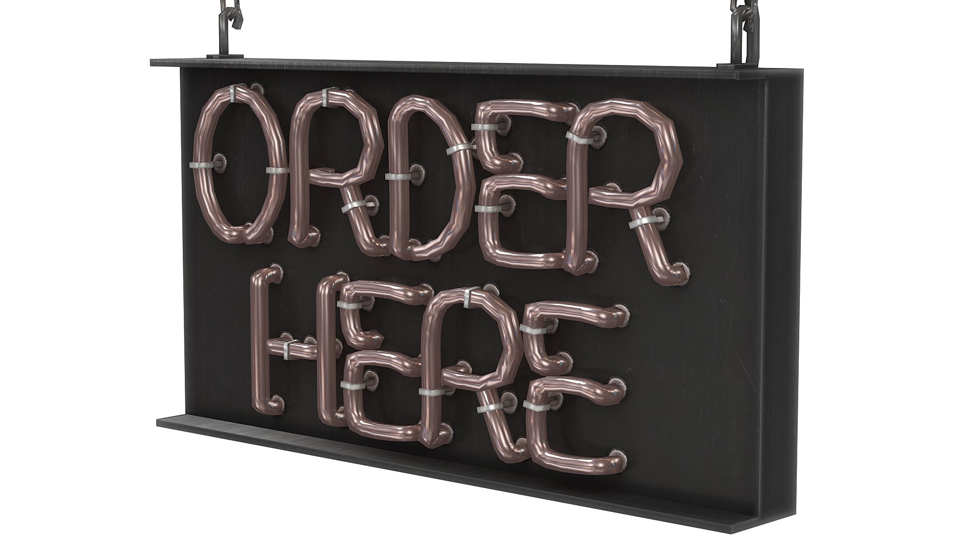 3D Model Order Neon Sign - TurboSquid 1548318
