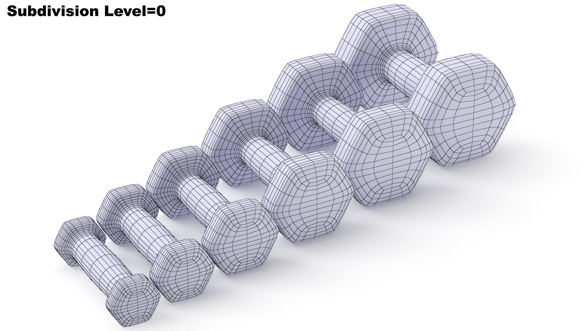 Dumbbell Set 01 3D Model - TurboSquid 2084456