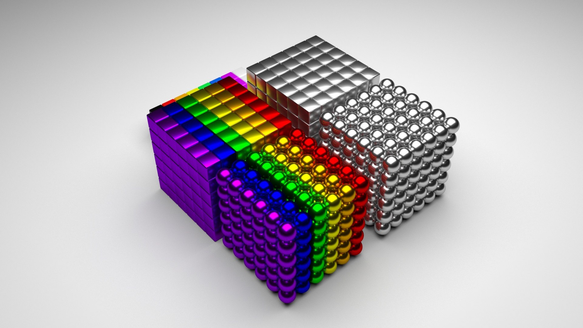 3D Model Magnetic Balls And Cubes - TurboSquid 1826500