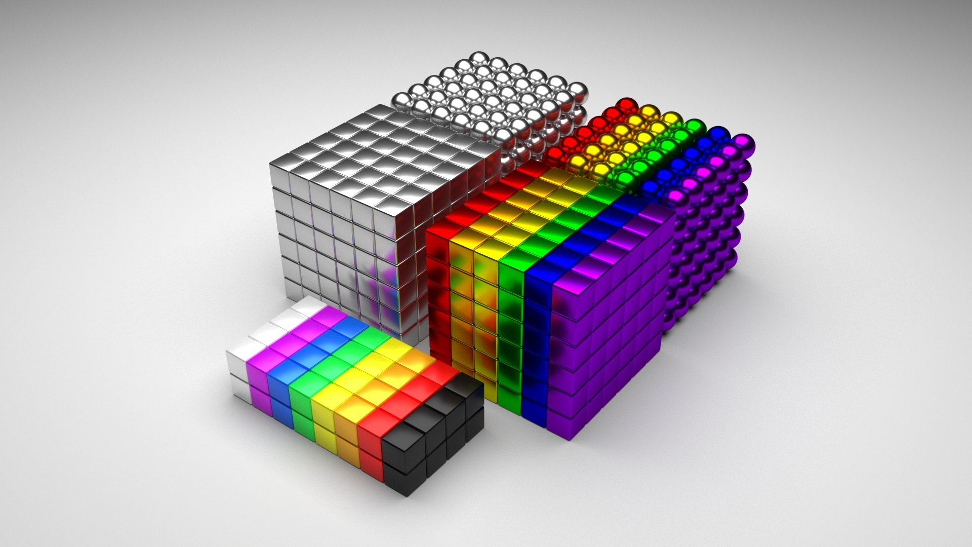 3D Model Magnetic Balls And Cubes - TurboSquid 1826500