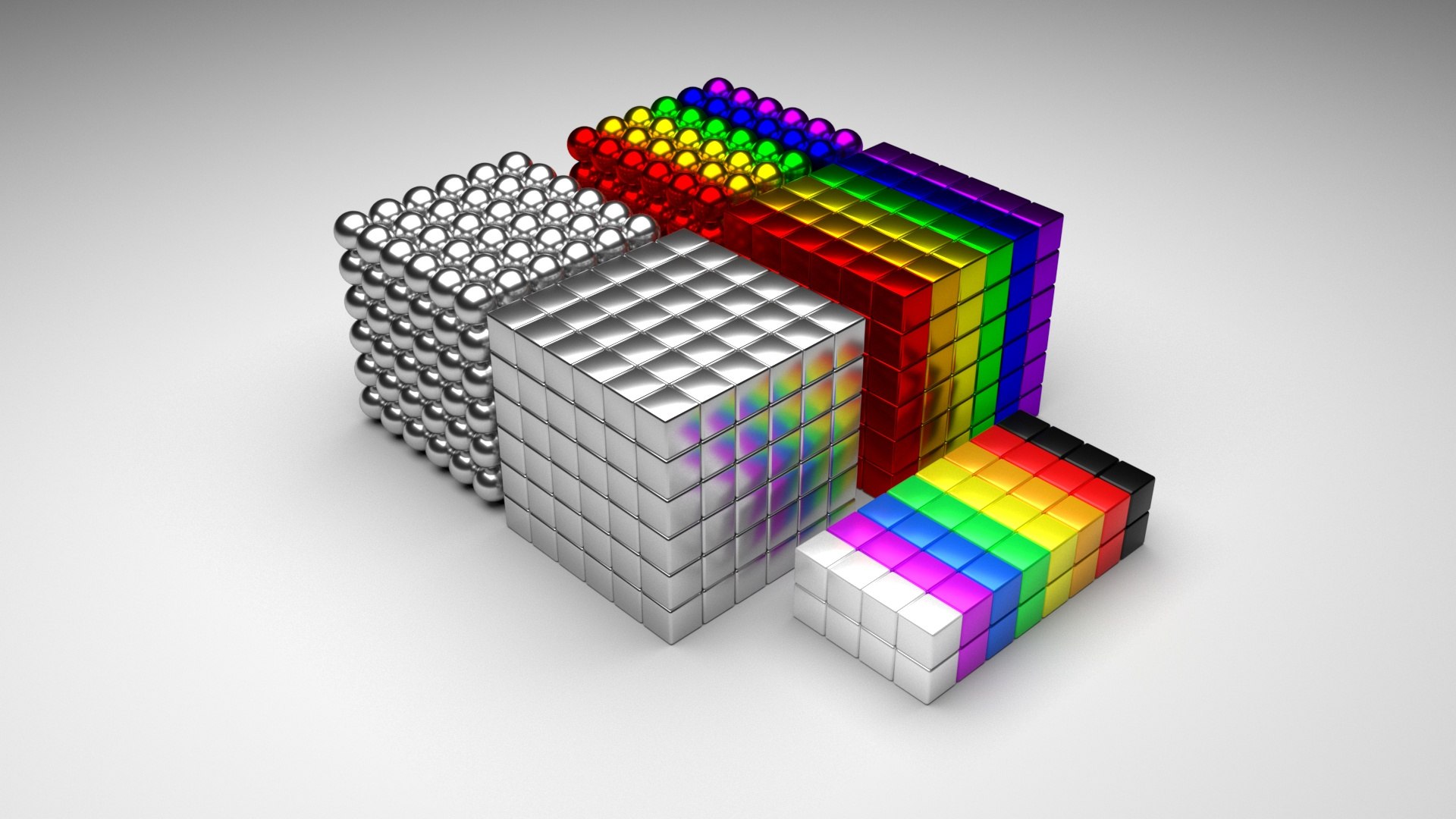 3D Model Magnetic Balls And Cubes - TurboSquid 1826500