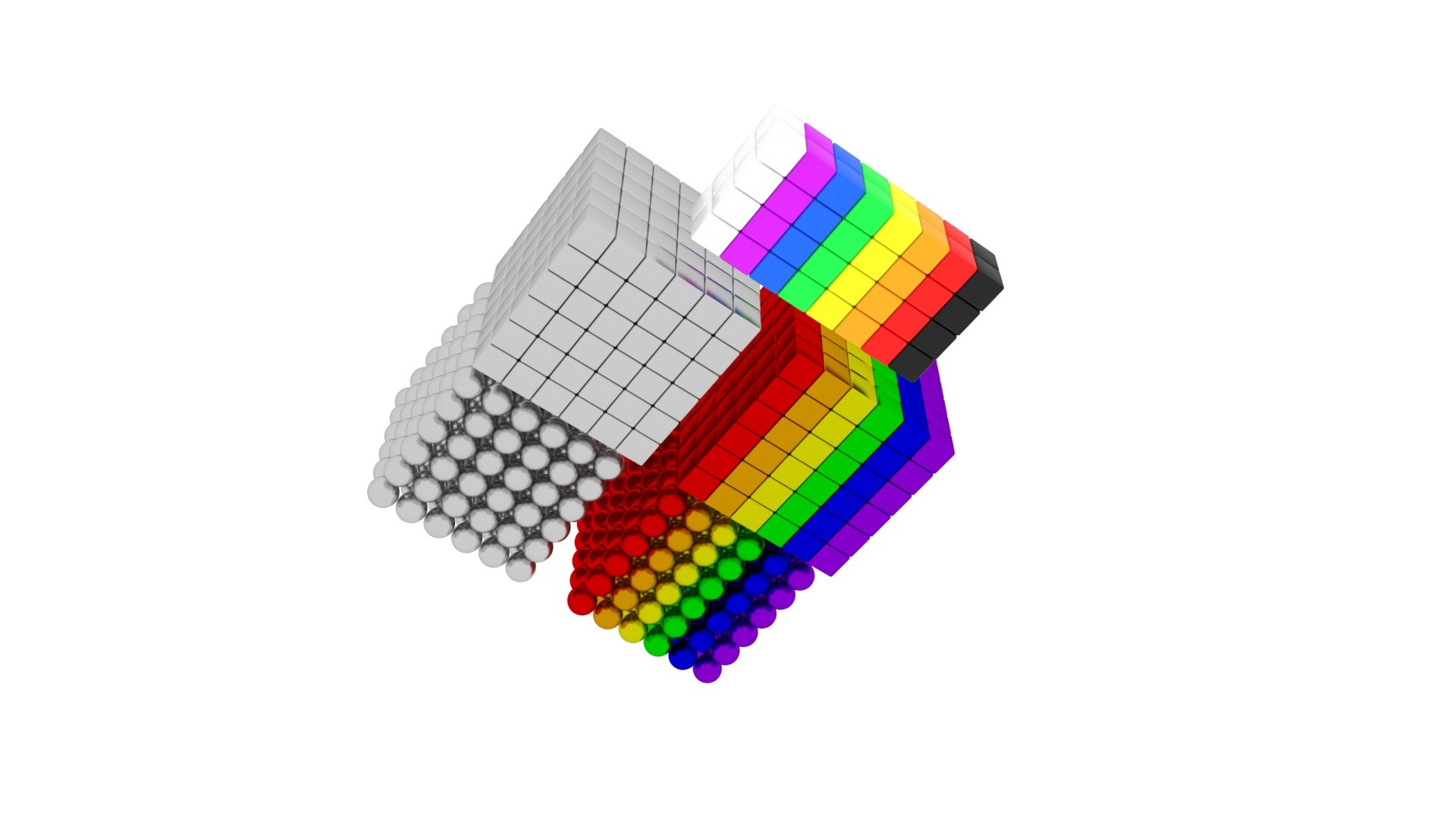 3D Model Magnetic Balls And Cubes - TurboSquid 1826500