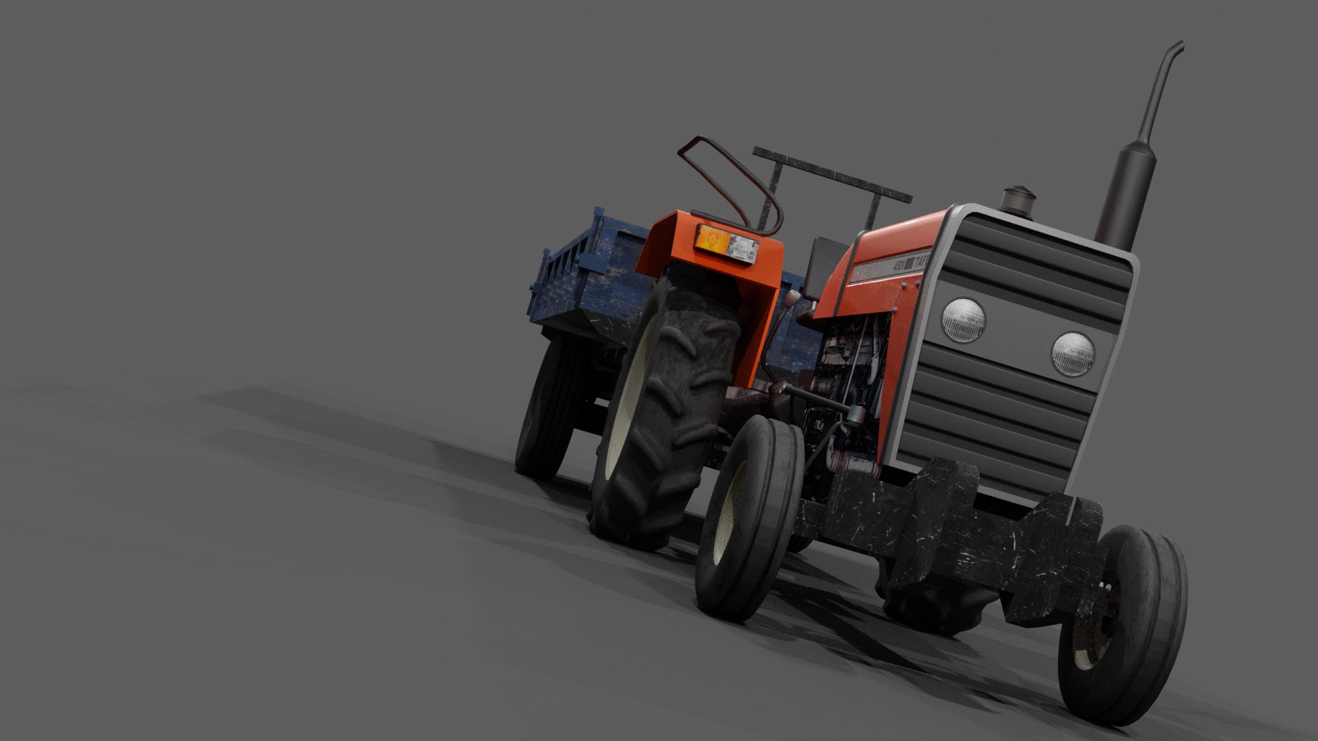 3D Tafe Tractor Model - TurboSquid 2032418