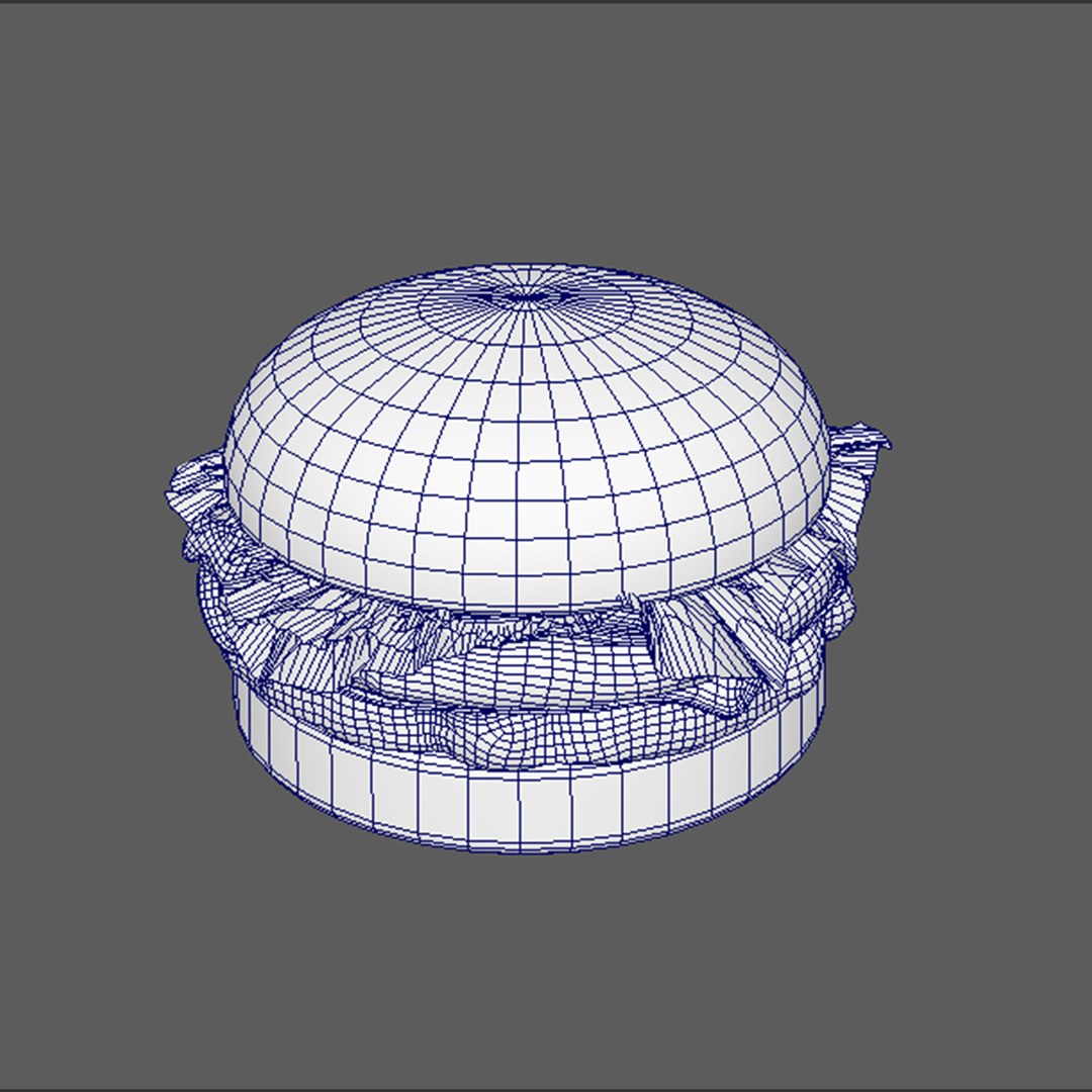 Hamburger 3D Model - TurboSquid 1941112