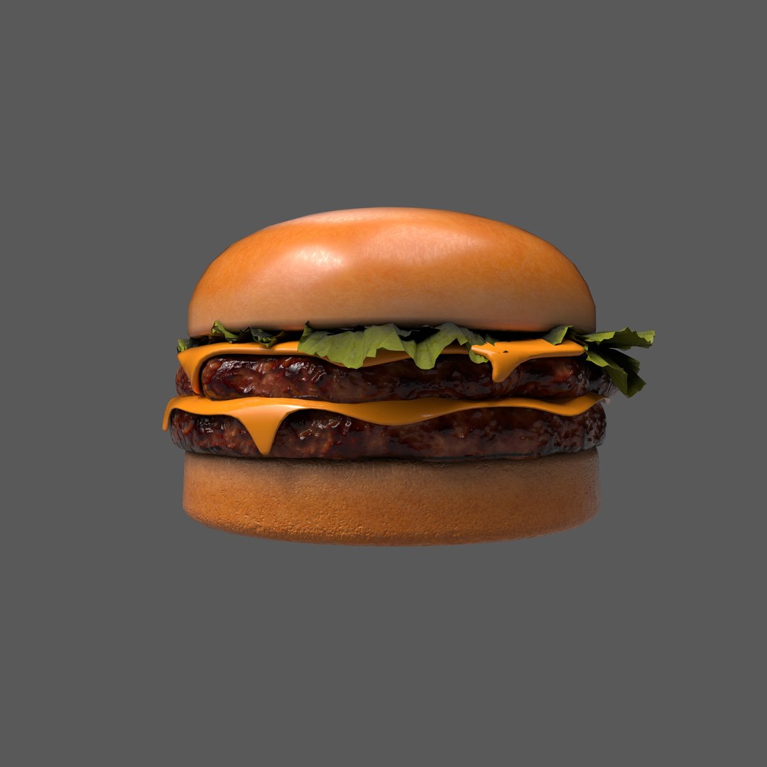 Hamburger 3D Model - TurboSquid 1941112