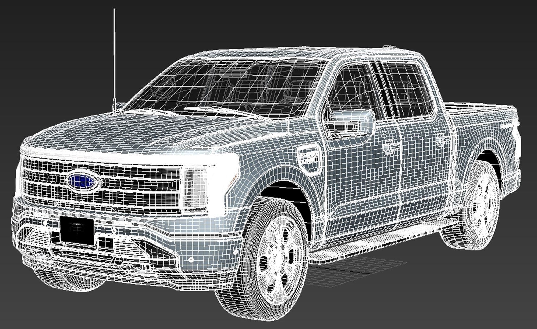 3D Ford F-150 Lightning 2022 - TurboSquid 2222212