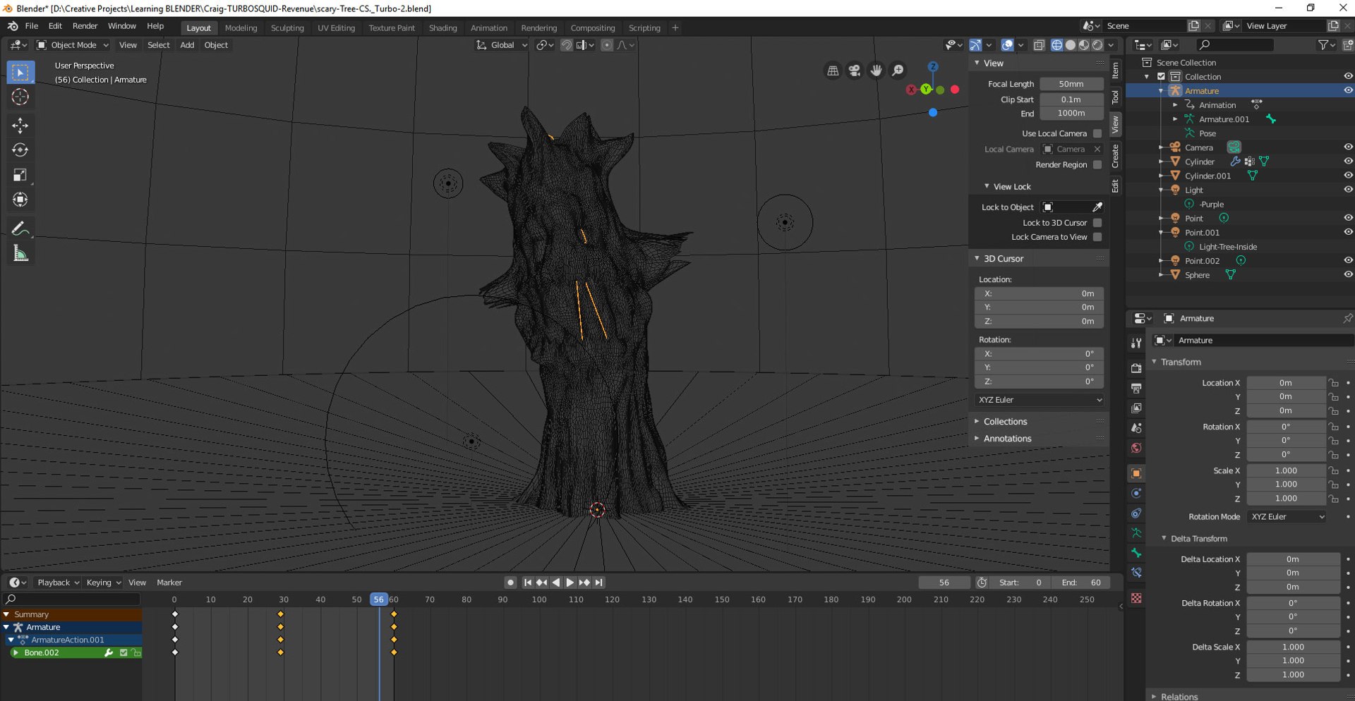 3D Model Cartoonish Tree - TurboSquid 1471626