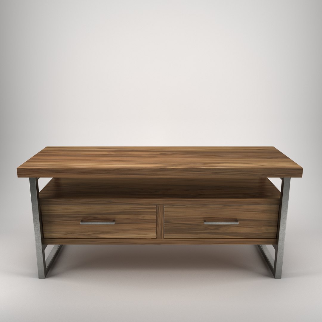 Realistic tv table model - TurboSquid 1334478