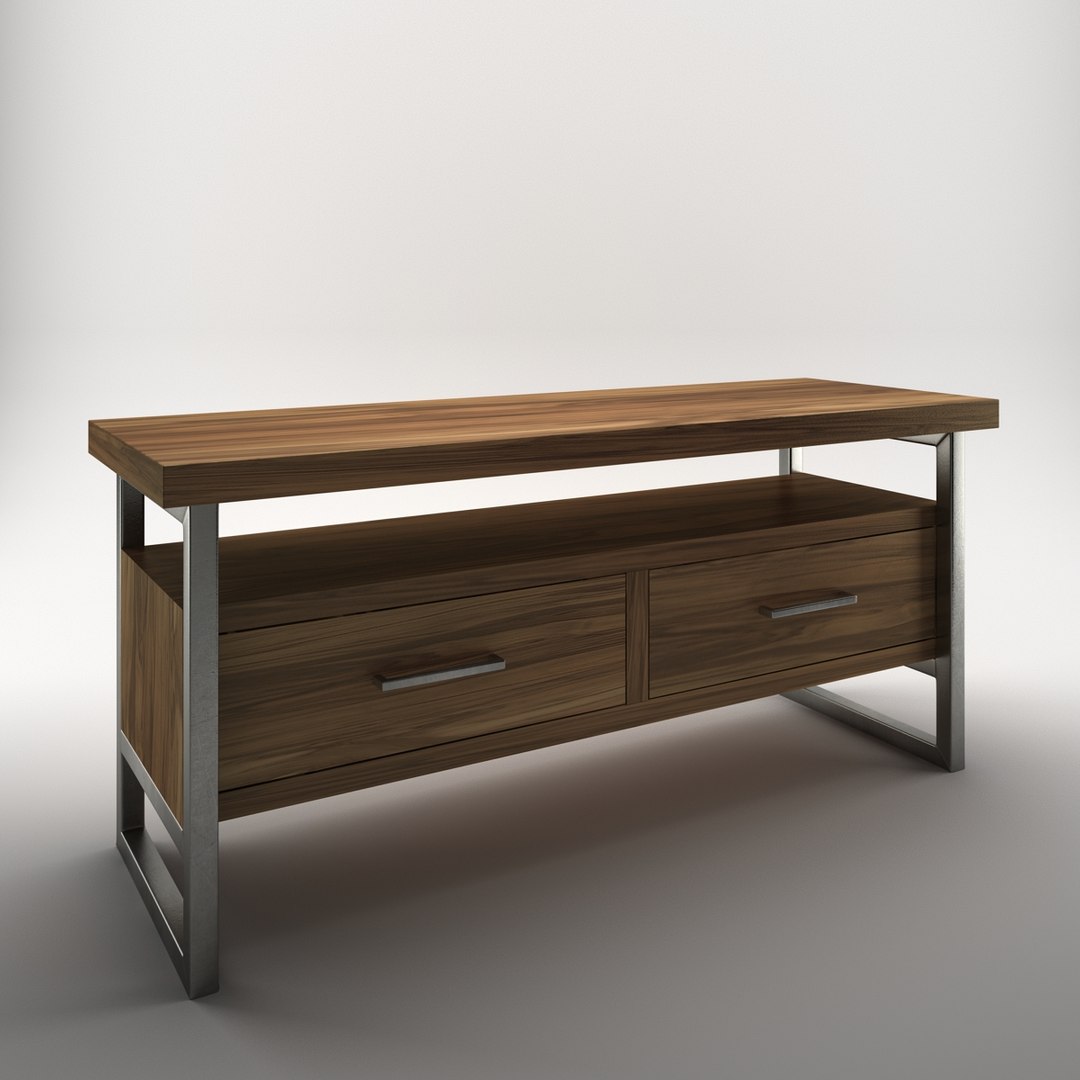 Realistic tv table model - TurboSquid 1334478