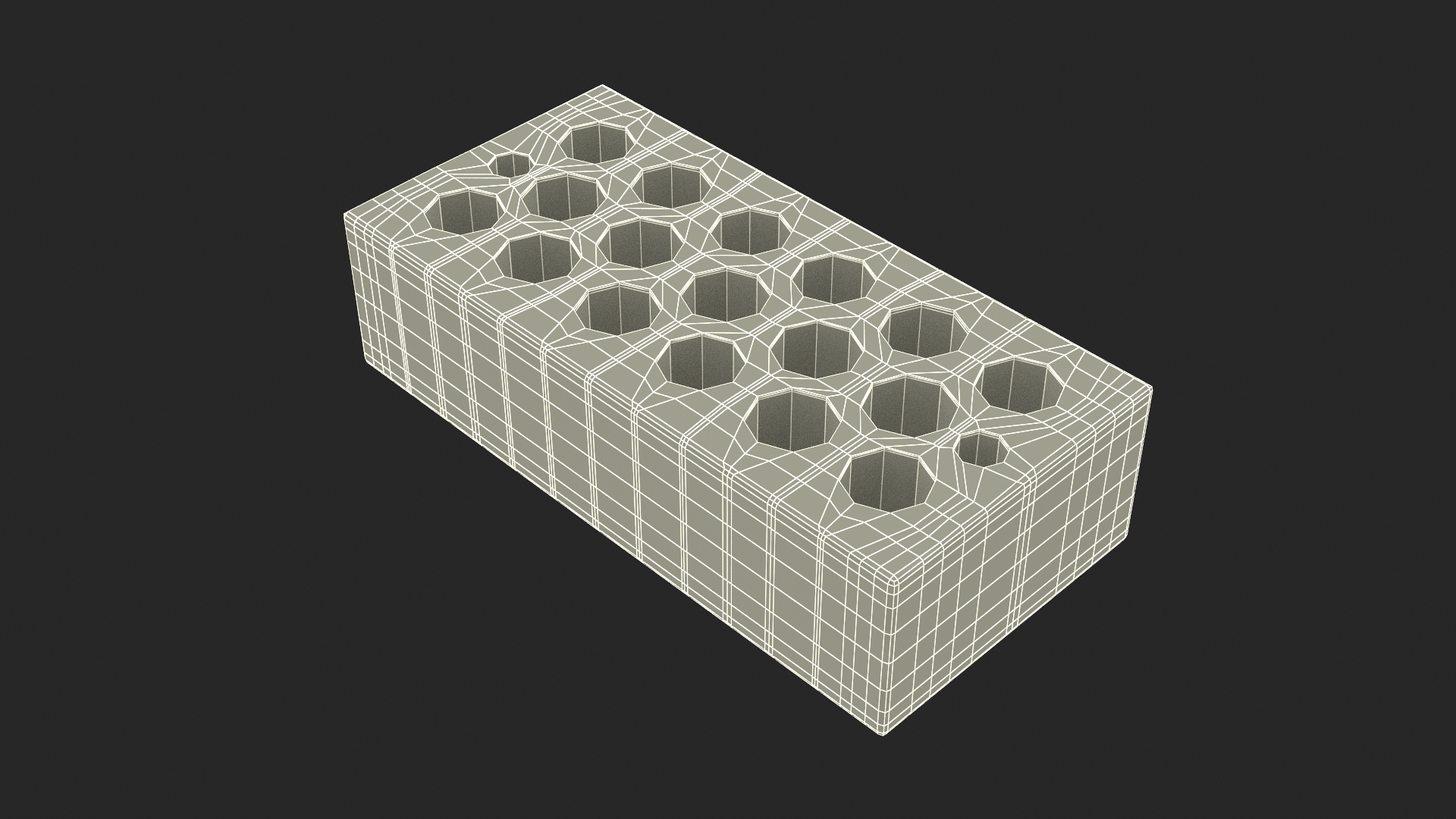 Perforated Calcium Silicate Block Red Model - TurboSquid 2146001