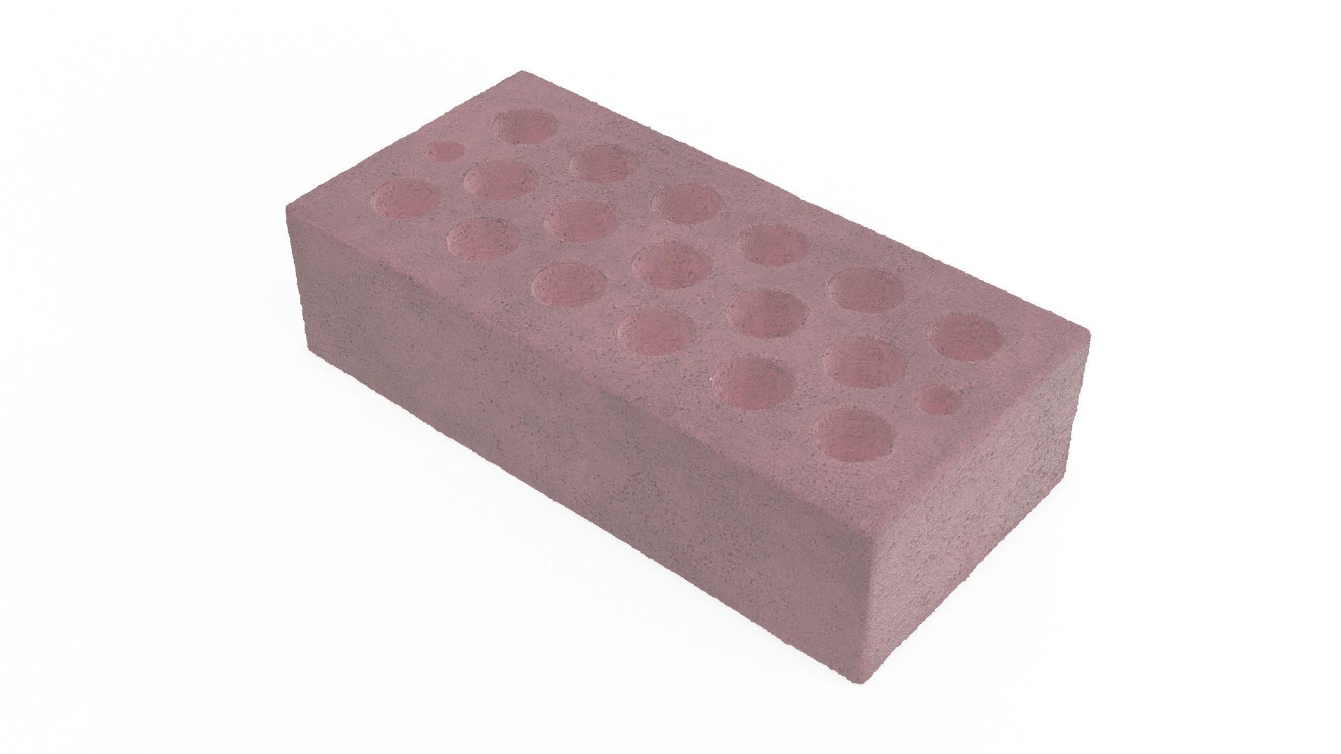 Perforated Calcium Silicate Block Red Model - TurboSquid 2146001