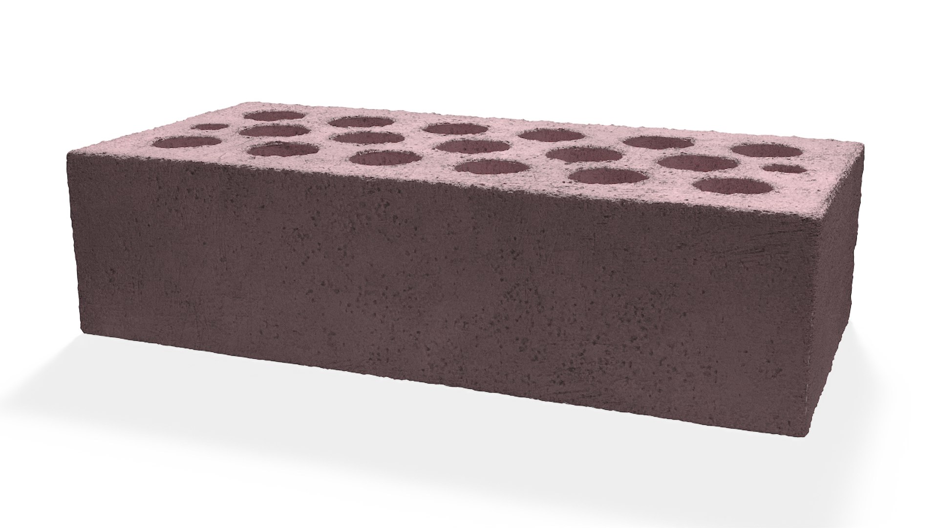 Perforated Calcium Silicate Block Red Model - TurboSquid 2146001