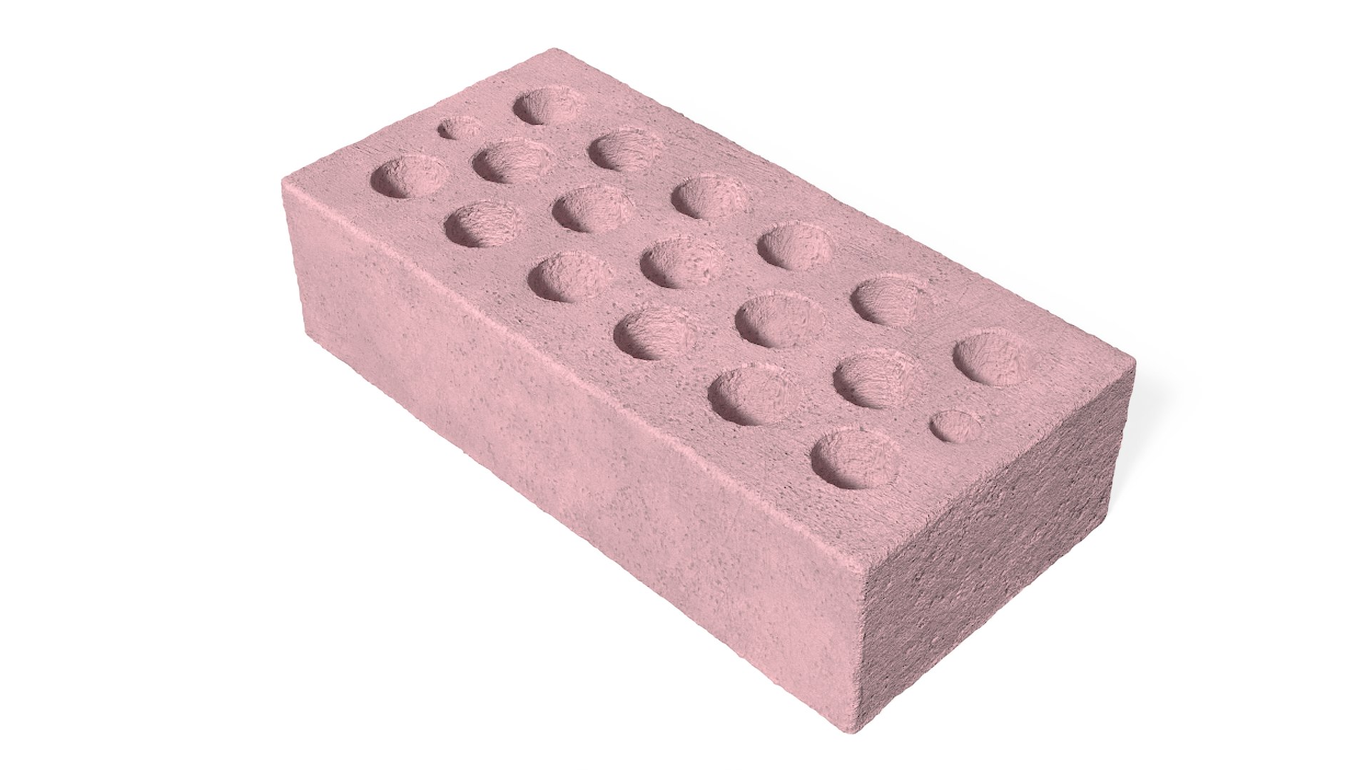 Perforated Calcium Silicate Block Red Model - TurboSquid 2146001
