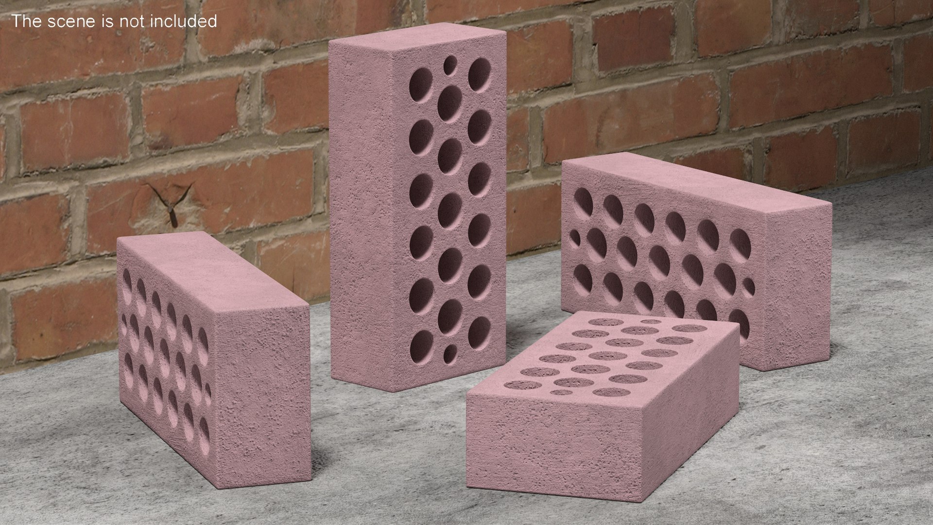 Perforated Calcium Silicate Block Red Model - TurboSquid 2146001