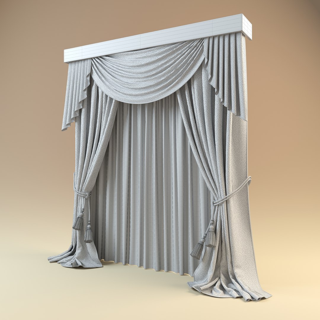 3d Model Curtain Modeled