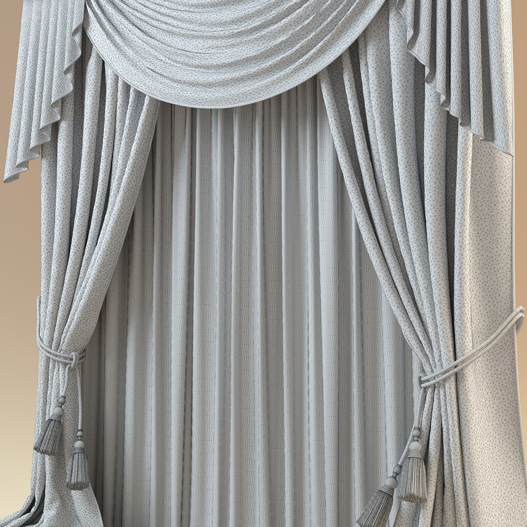 3d Model Curtain Modeled
