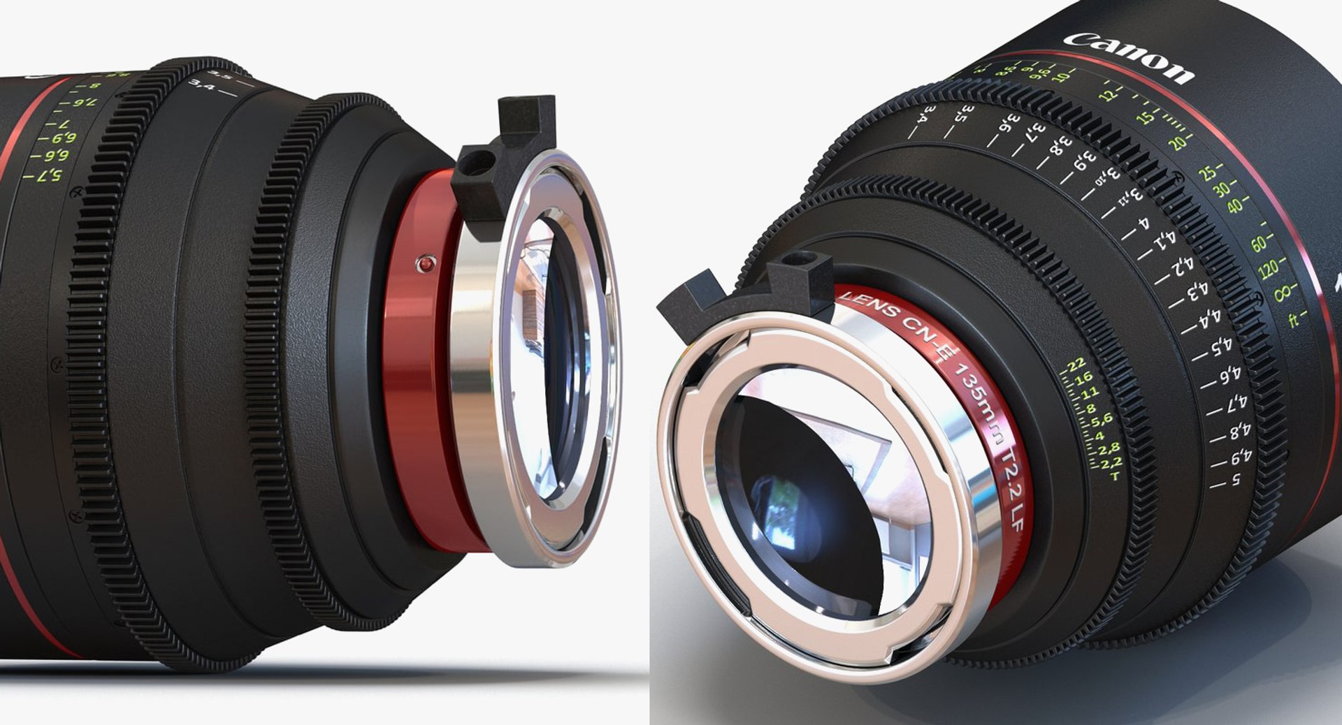3D camera lenses lens - TurboSquid 1300758