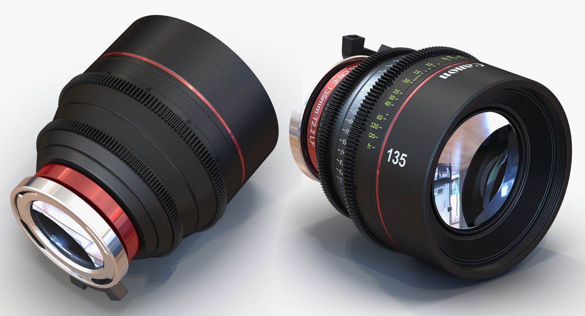 3D camera lenses lens - TurboSquid 1300758