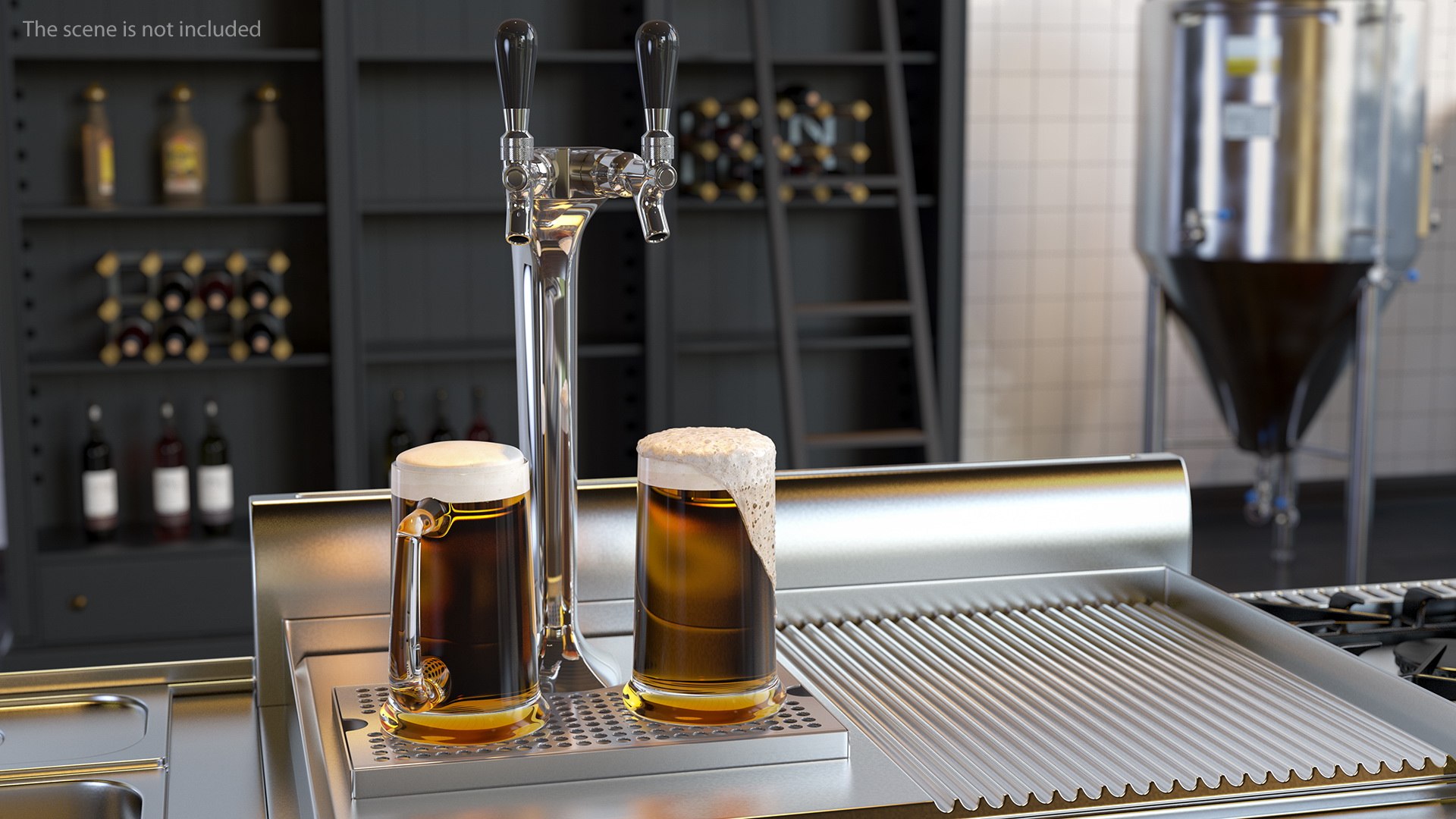 Double Tap Draft Beer 3D Model - TurboSquid 1624465